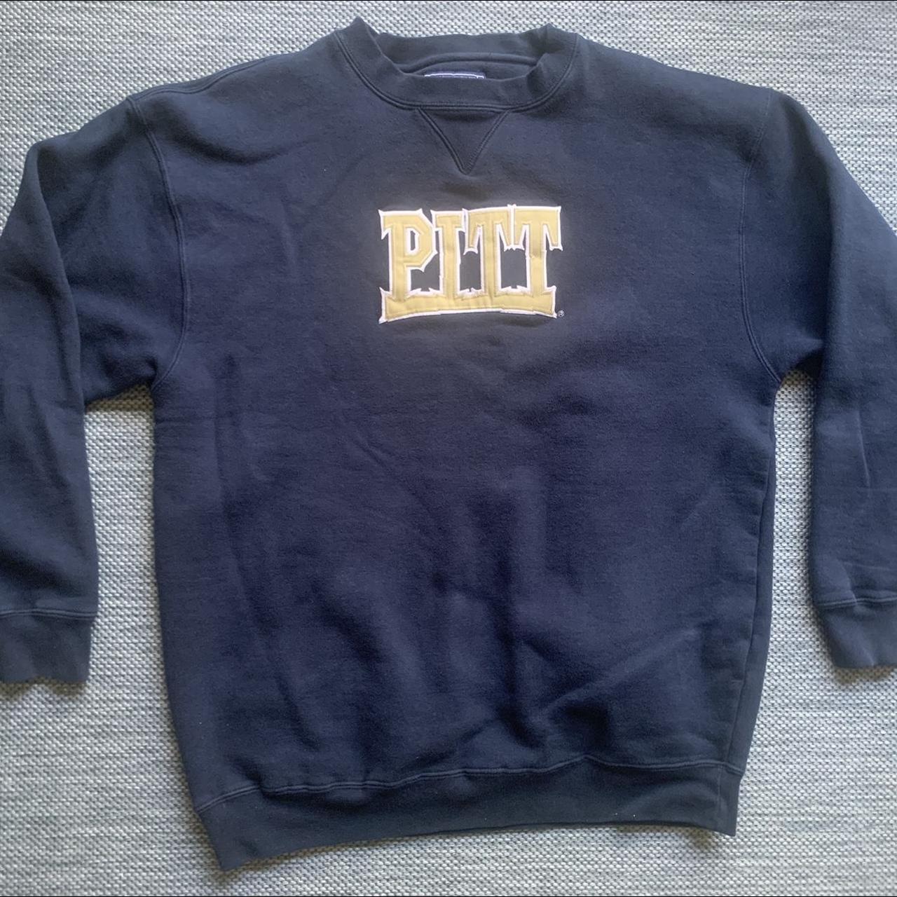 Vintage Pitt Panthers 90s Crewneck Sweatshirt... - Depop