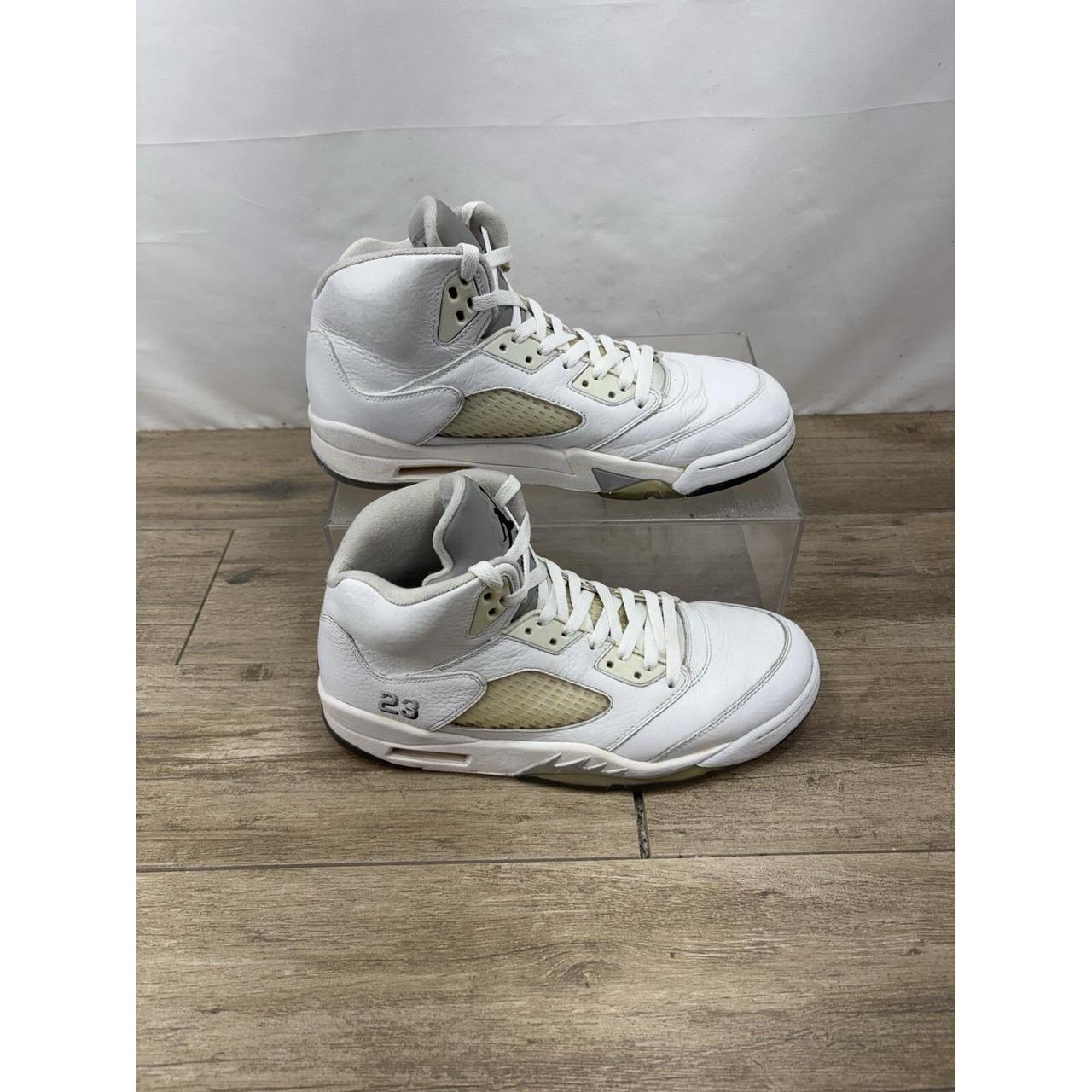 Nike Air Jordan 5 V Retro Metallic White 2015 Mens... | Depop