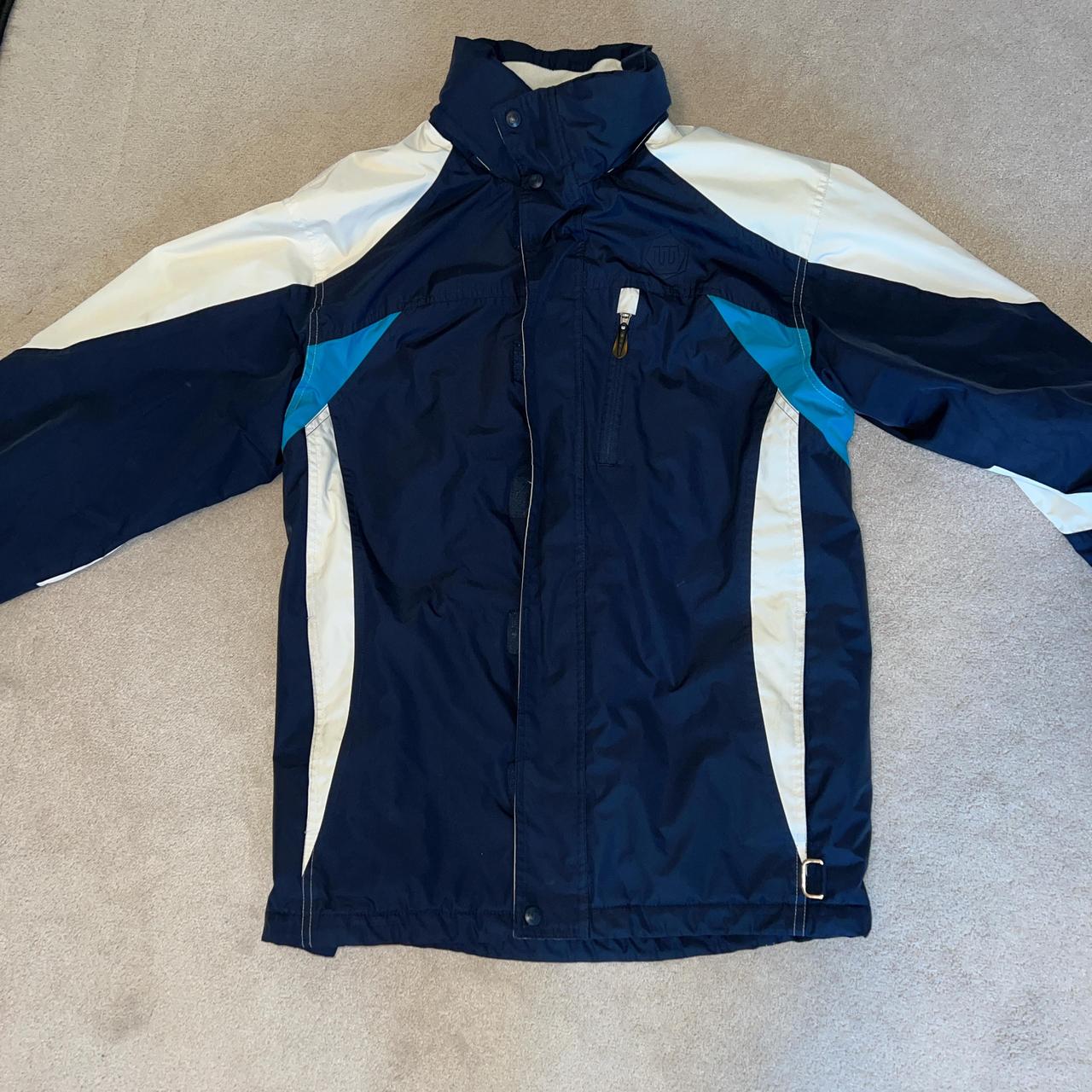 Vintage Wilson ultra outdoor sporting jacket, navy... - Depop
