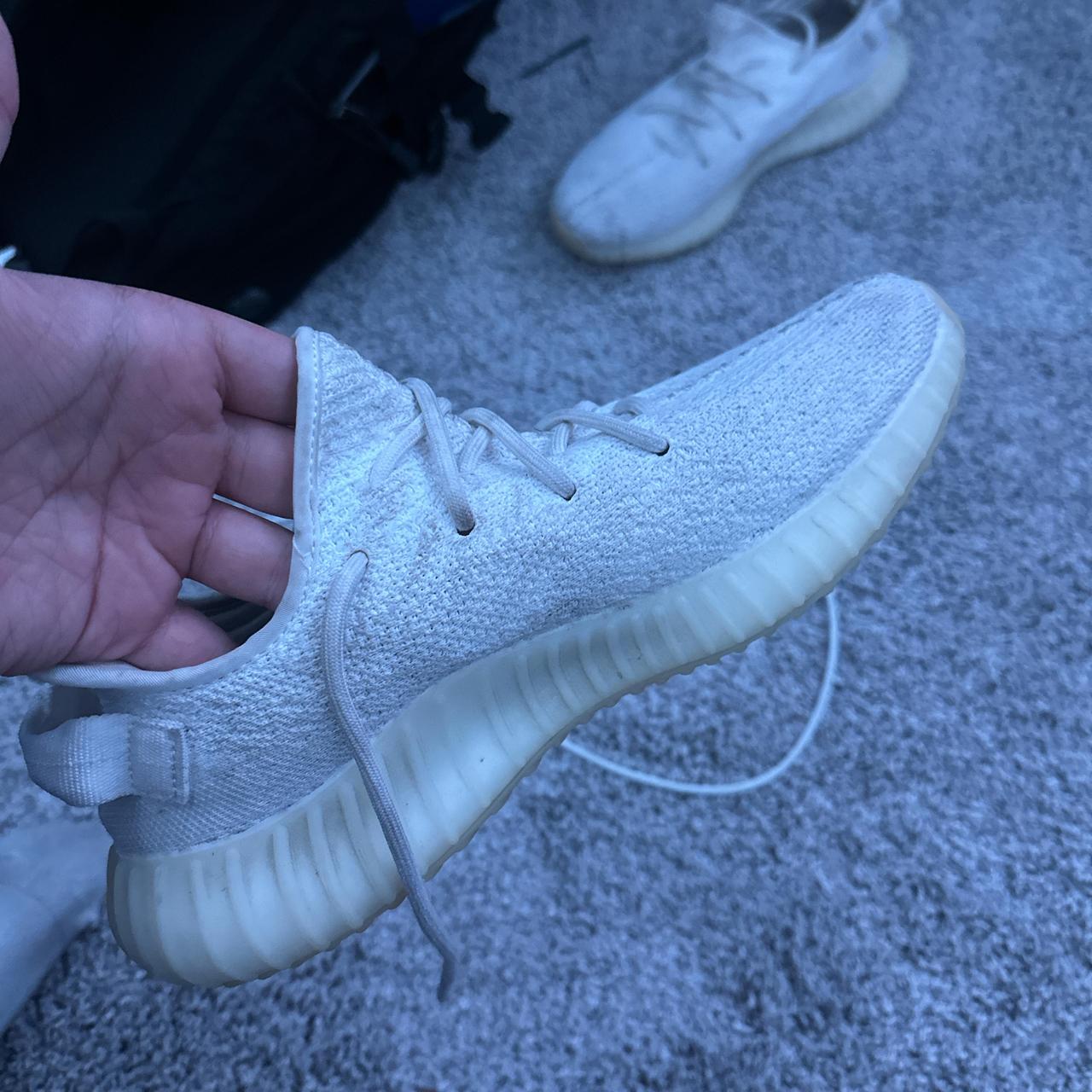 yeezy 350 v2’s soles are dirty but in perfect condition | Depop