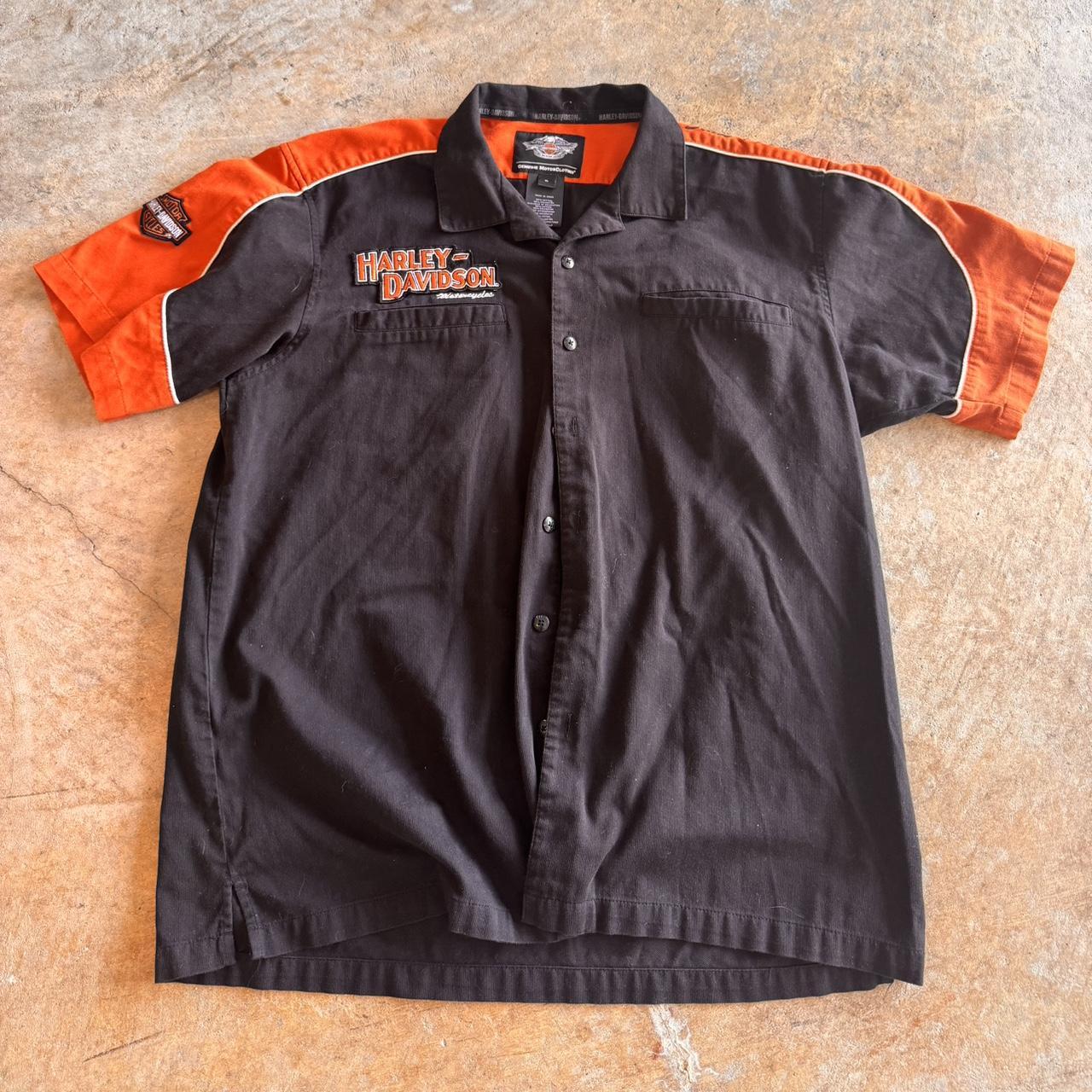 Harley Davidson Prestige Button Garage Shop... | Depop