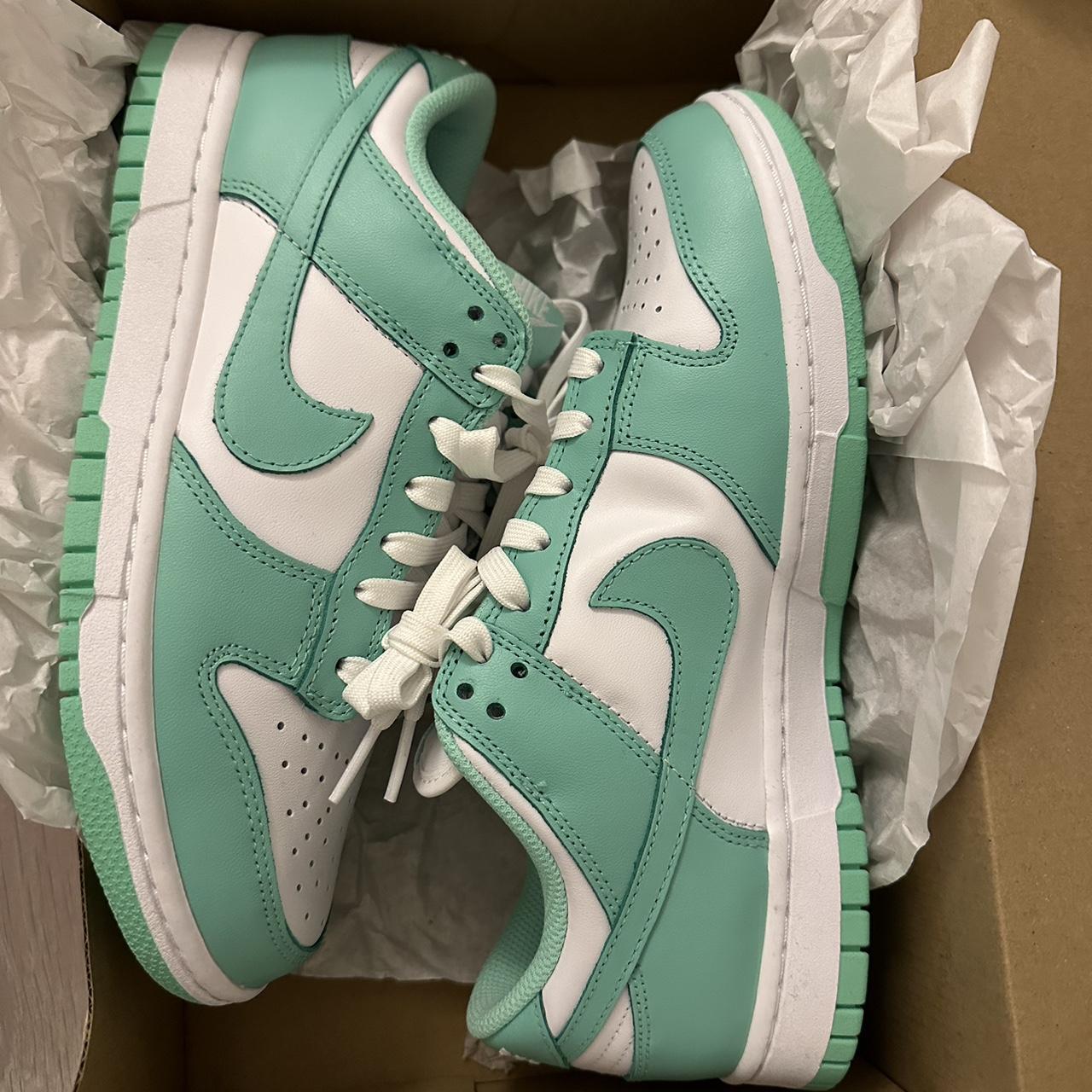 Nike dunks green glow dunks UK 6 EUR 40 Brand new... - Depop