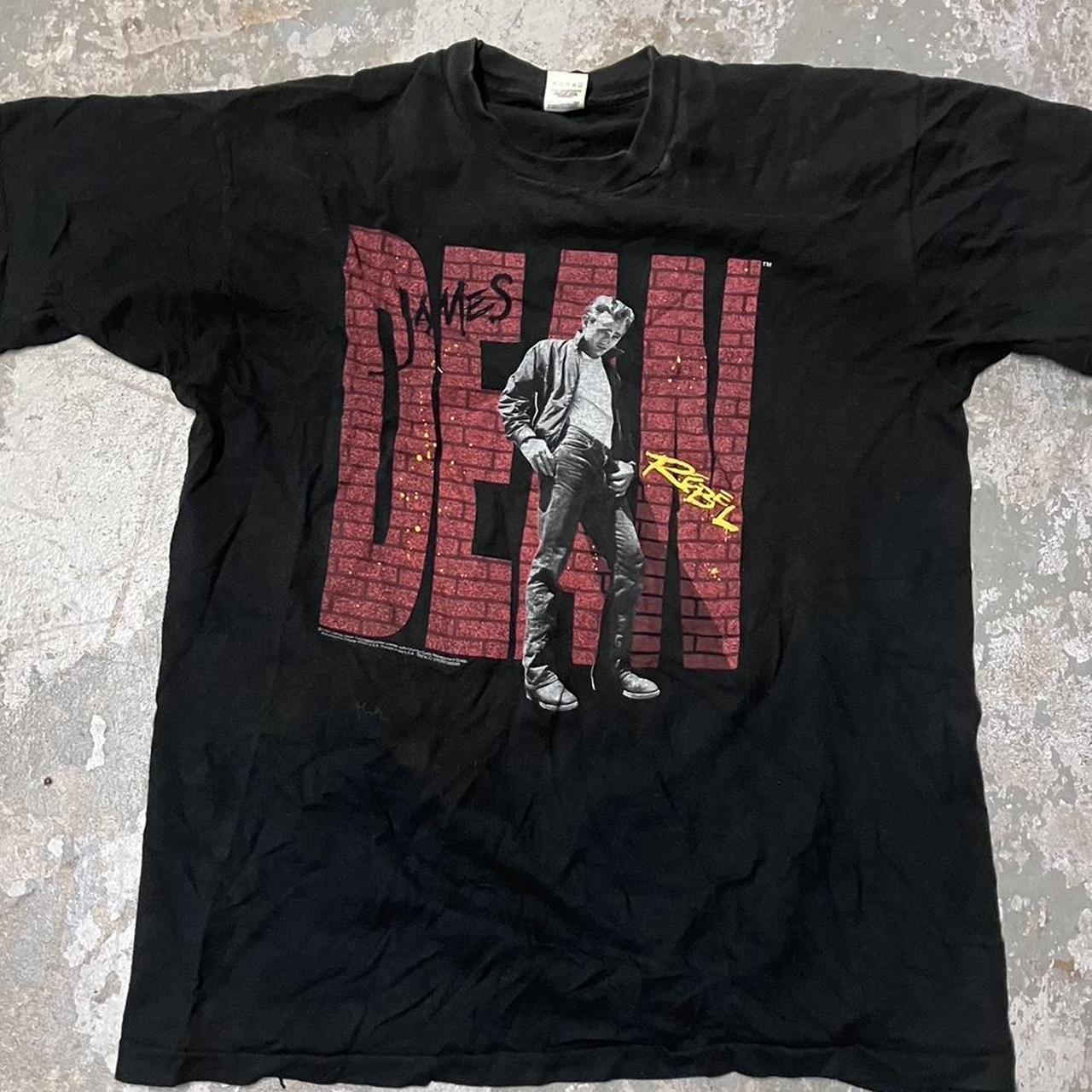 1993 James Dean Shirt Single stitch collar and... - Depop