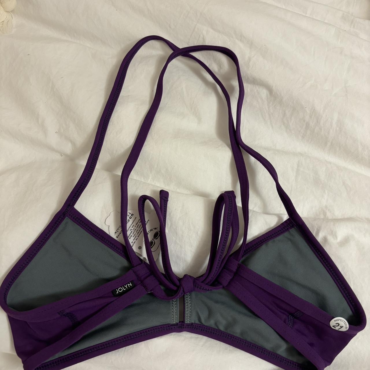 JOLYN bikini top Brand new with tag Purple - Depop