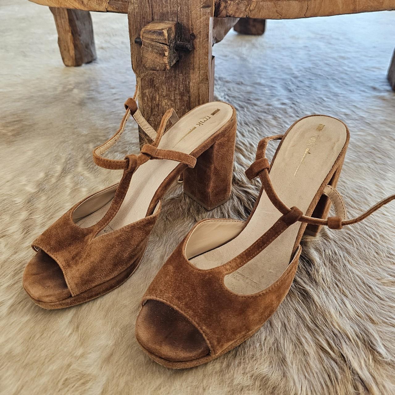 RMK SUEDE HEEL SIZE 41 SUPER COMFORTABLE FUN... - Depop