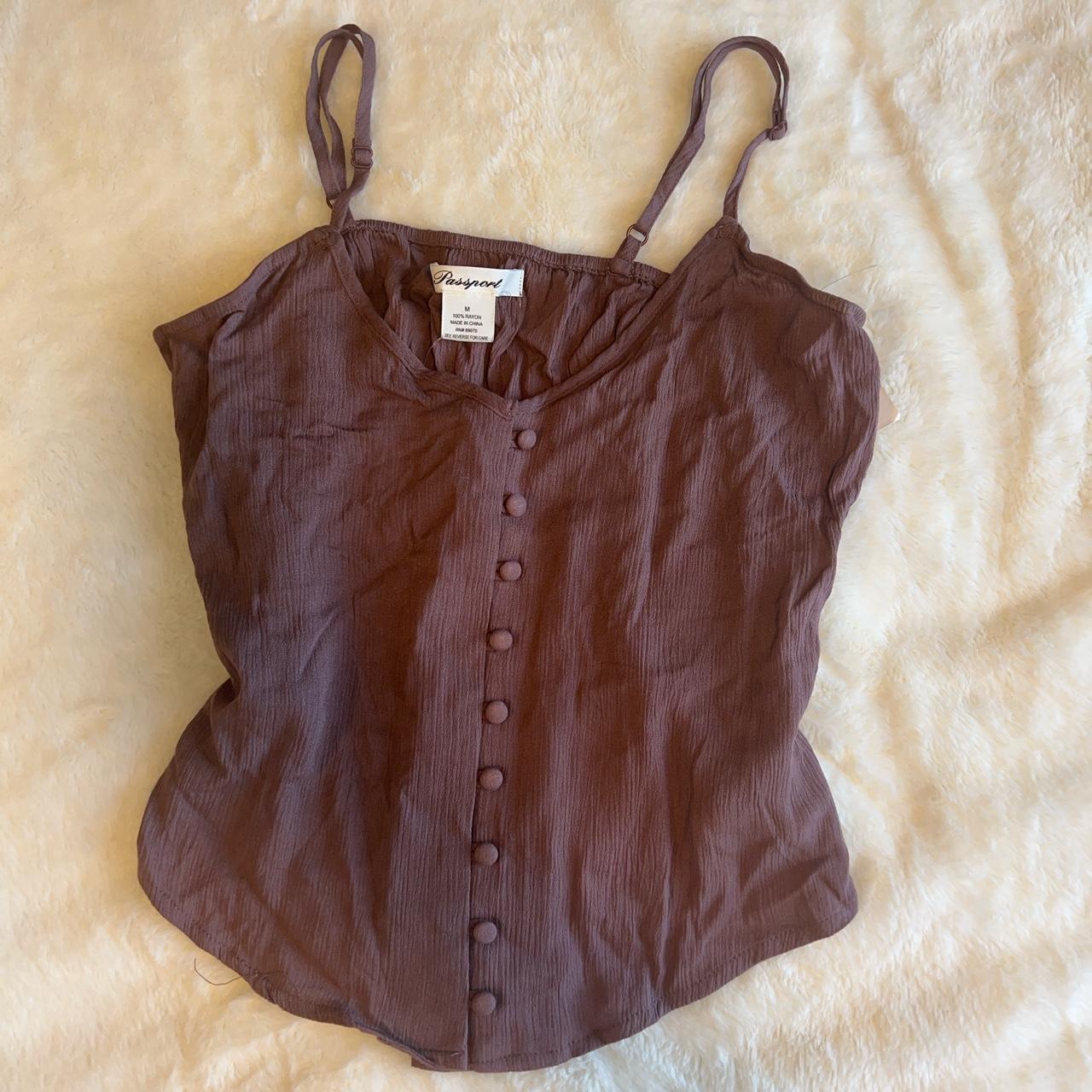cute little mauve tank top with tags & never... - Depop