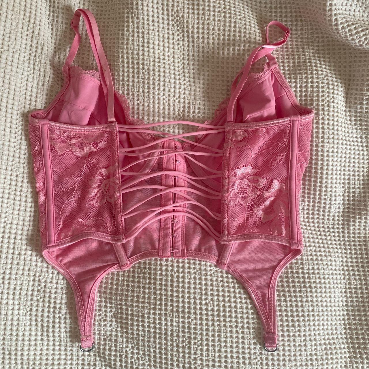 Pink glassons corset super flattering! - Depop