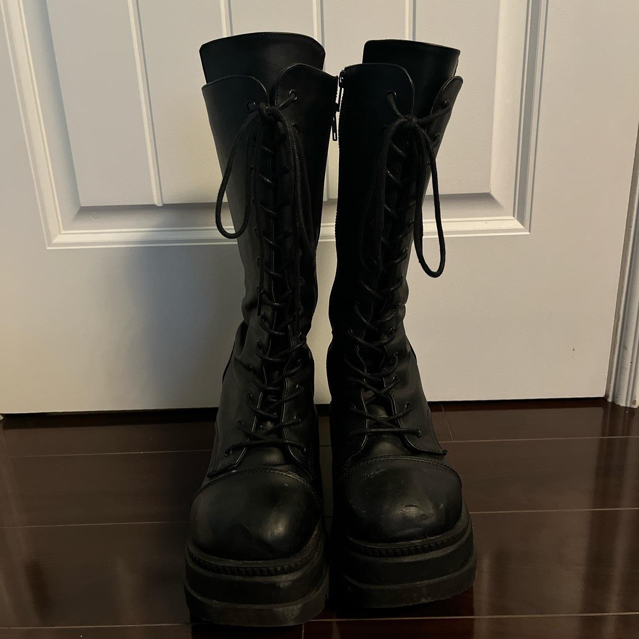 demonia shaker 72 knee high boots, worn - Depop