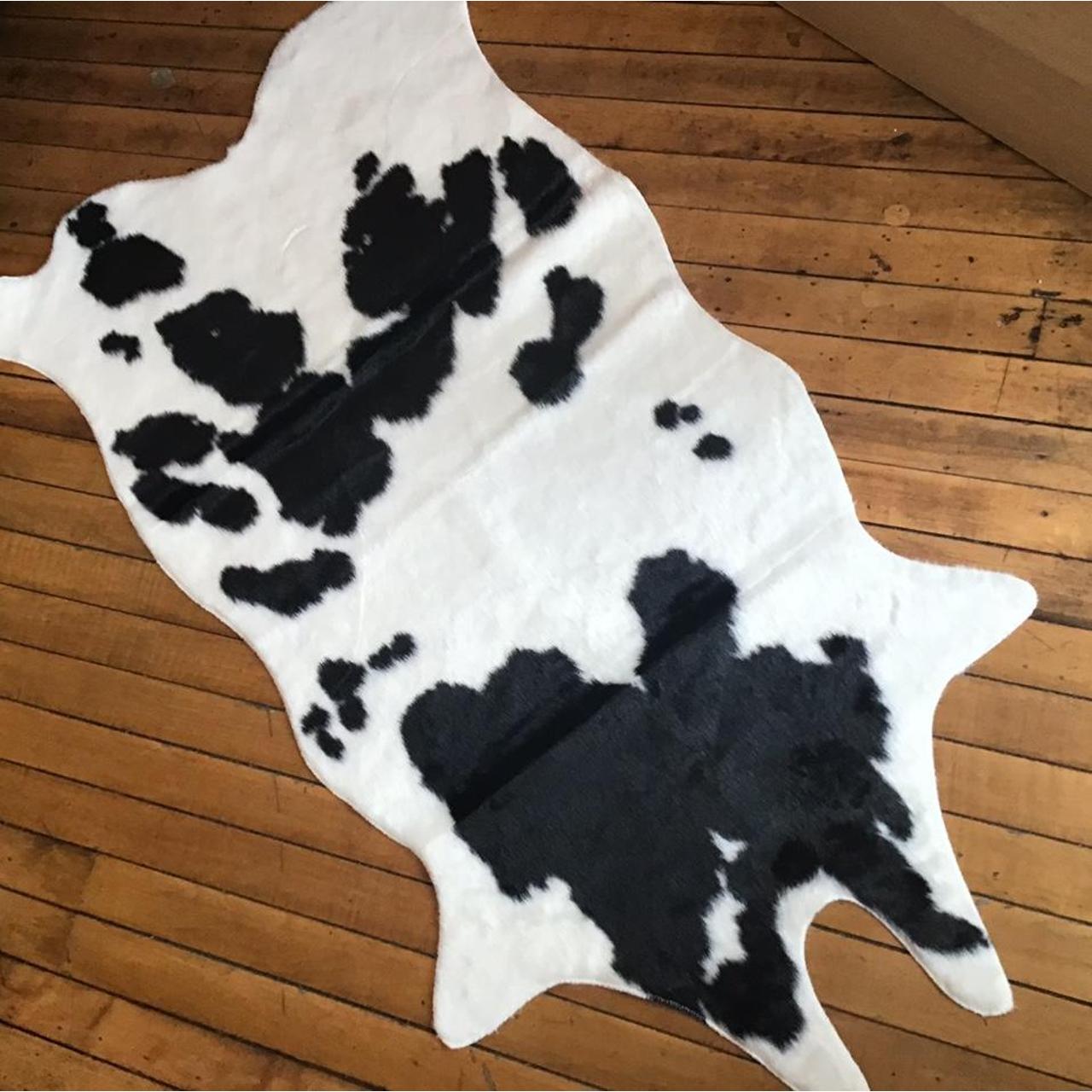 New arrivals!! Large cow print rugs ! Only three... - Depop