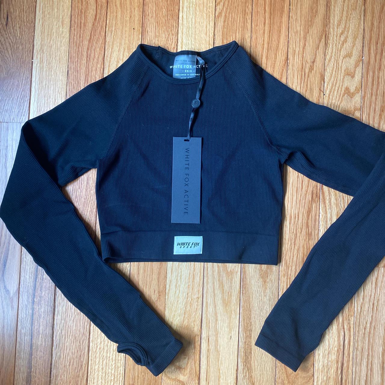 White Fox Sport long sleep crop top #whitefox #croptop | Depop