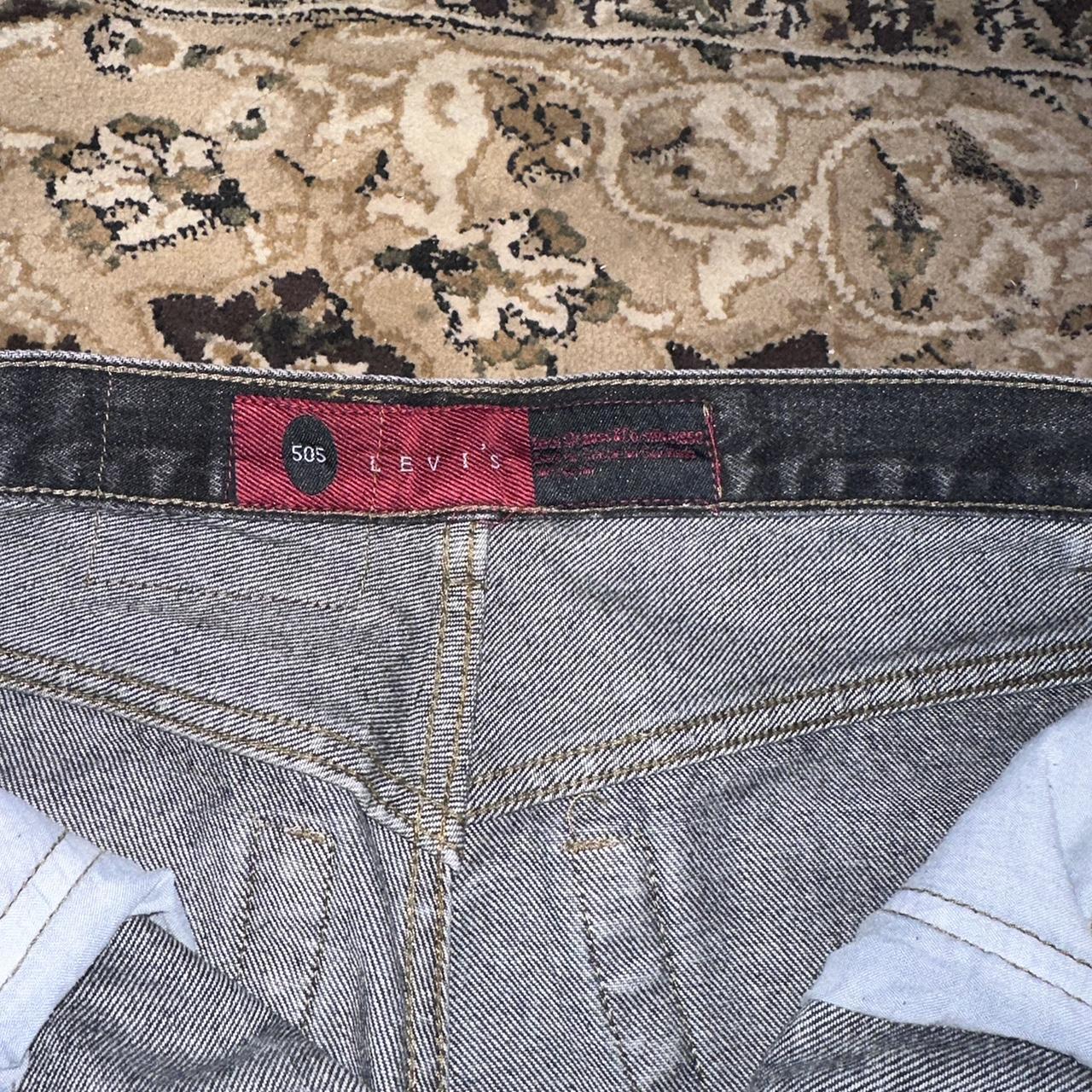 Levis 505 Regular Straight Black Jeans Waist:... - Depop