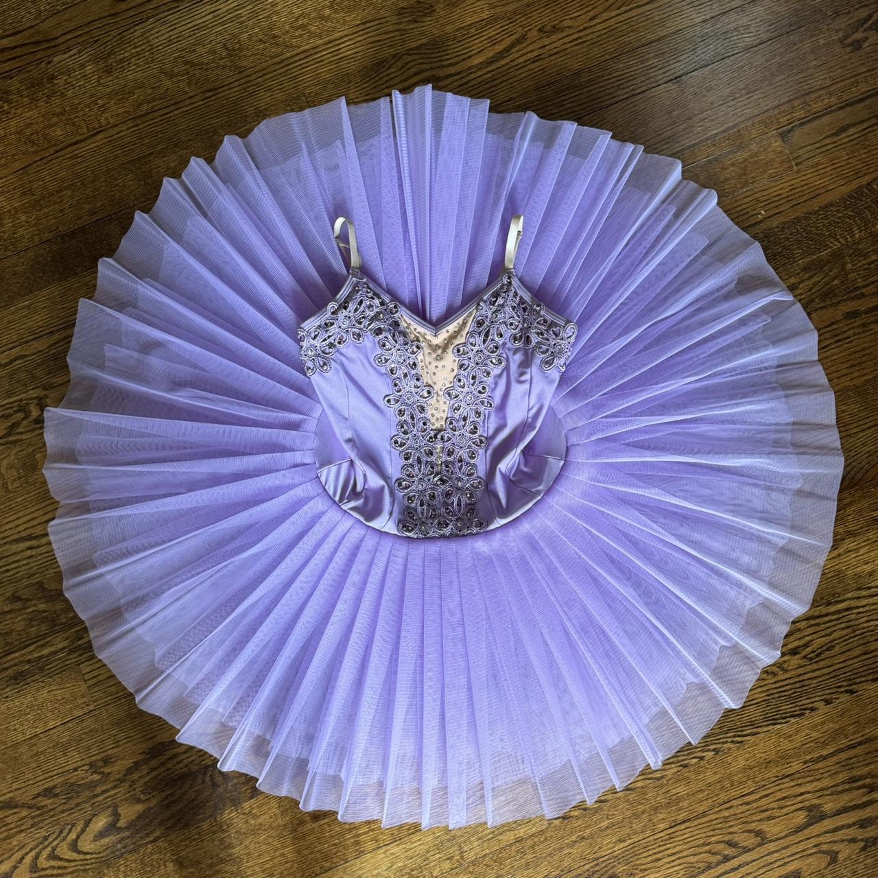 Gorgeous lavender ballet tutu with illusion plunge... - Depop
