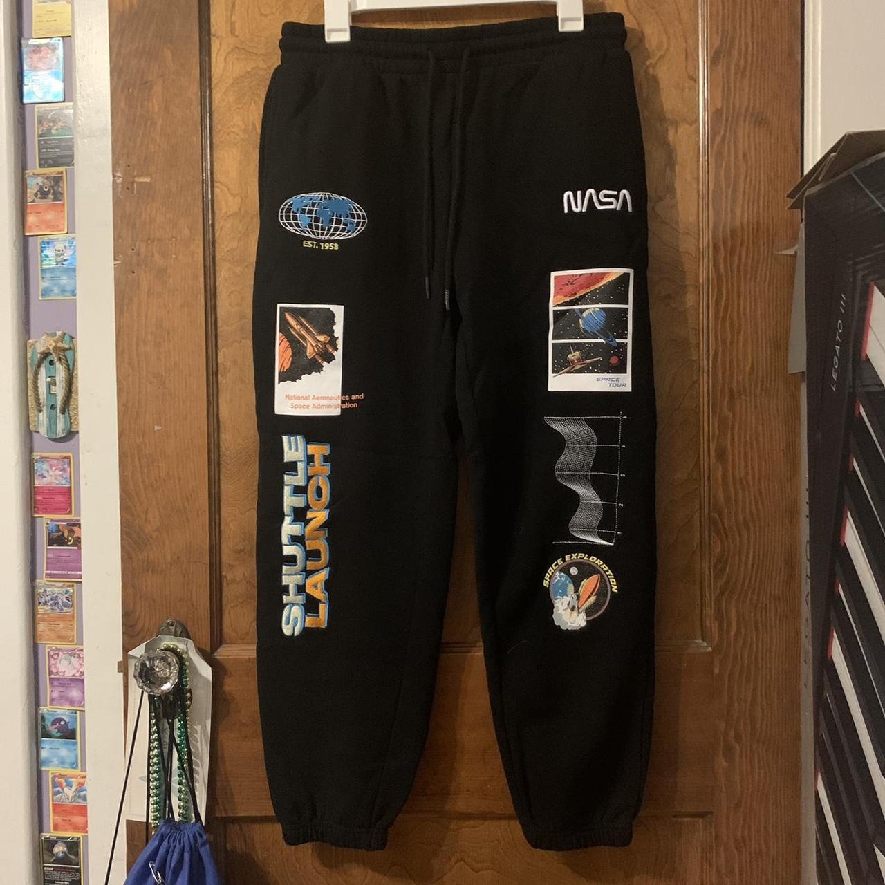 nasa pants from forever 21 size: large #forever21... - Depop