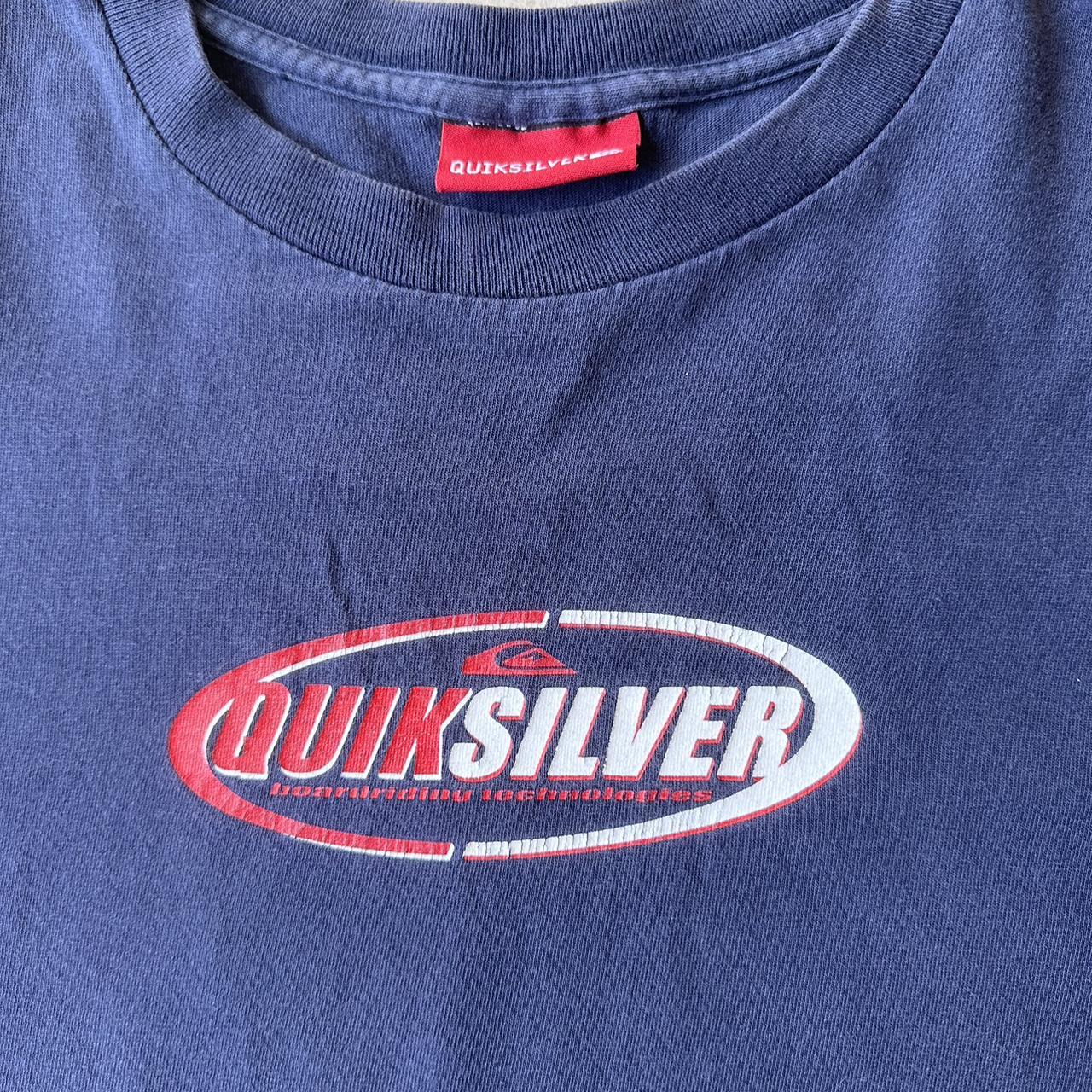 Vintage Quicksilver Surf Tee Size Large - Depop