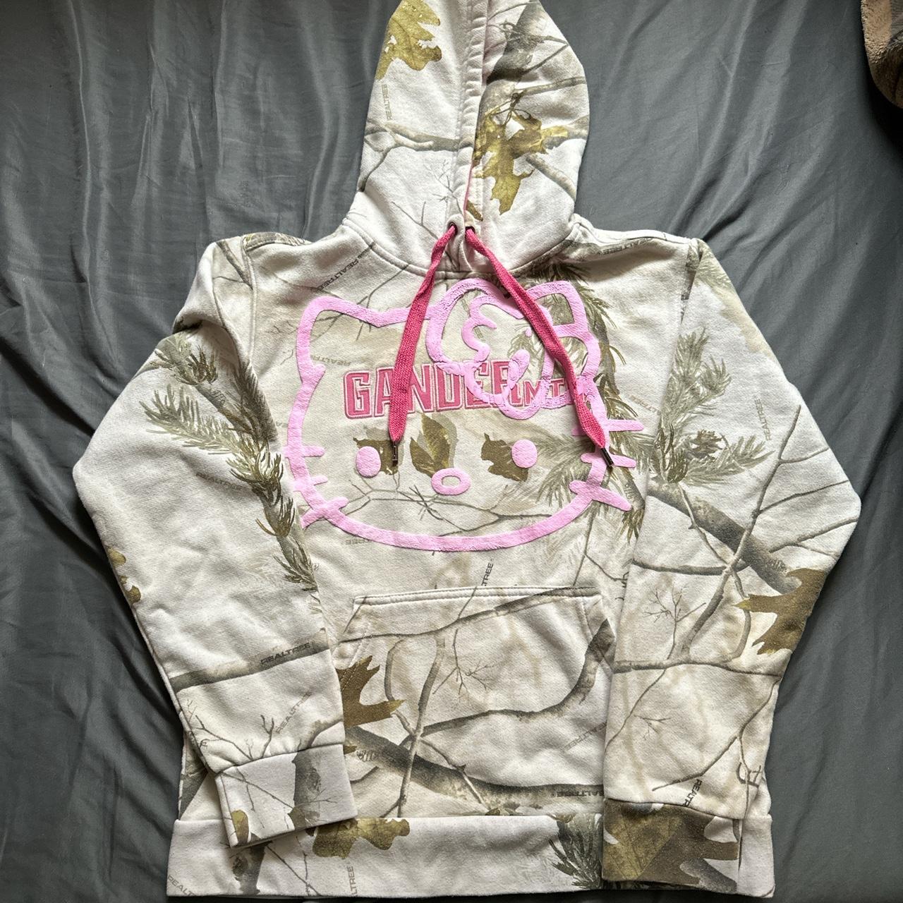 Real Tree Style Hello Kitty Puff Prink Hoodie.... - Depop