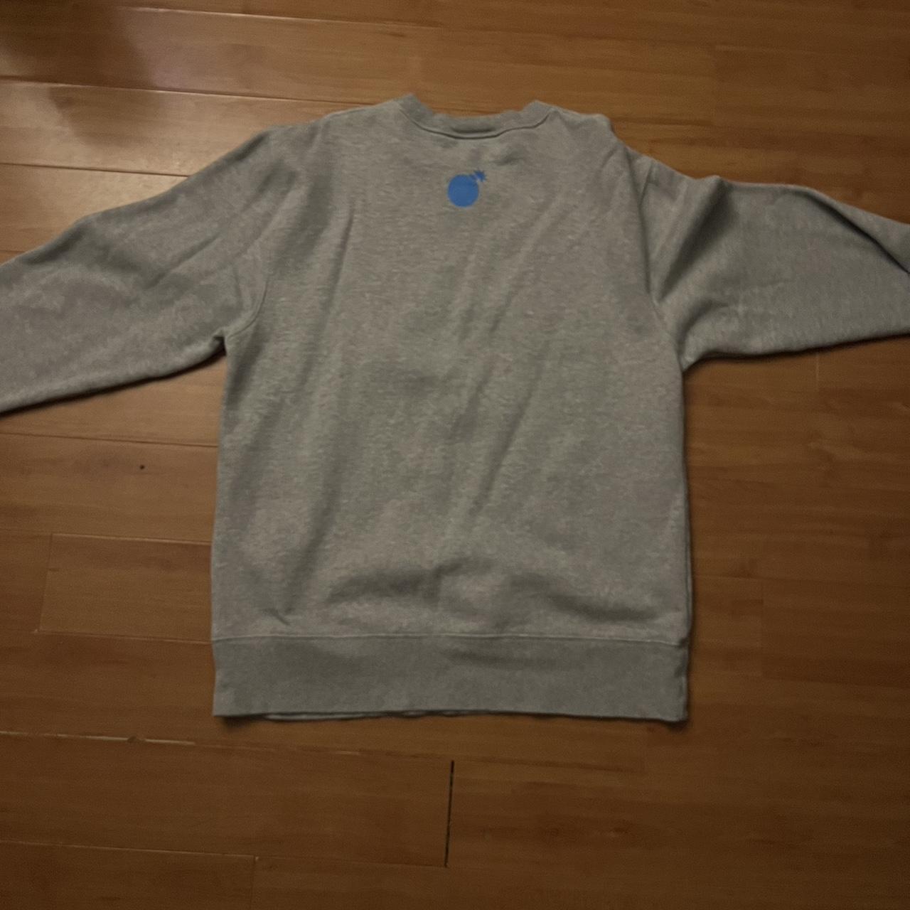 Large Grey “The Hundreds” Sweater - Depop