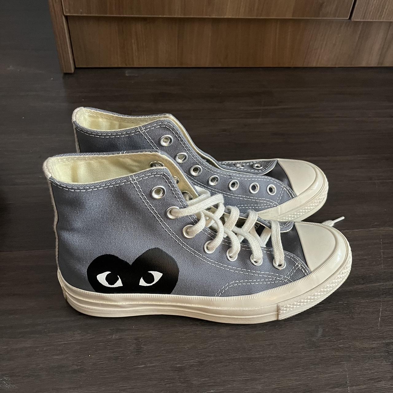 Comme des Garcon converse missing a lace ( you can... - Depop