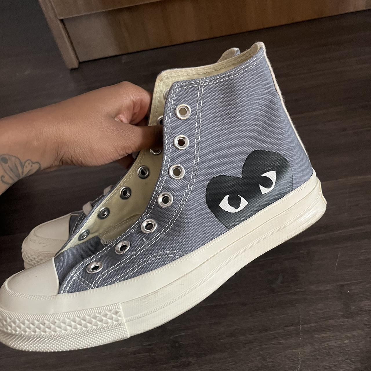 Comme des Garcon converse missing a lace ( you can... - Depop