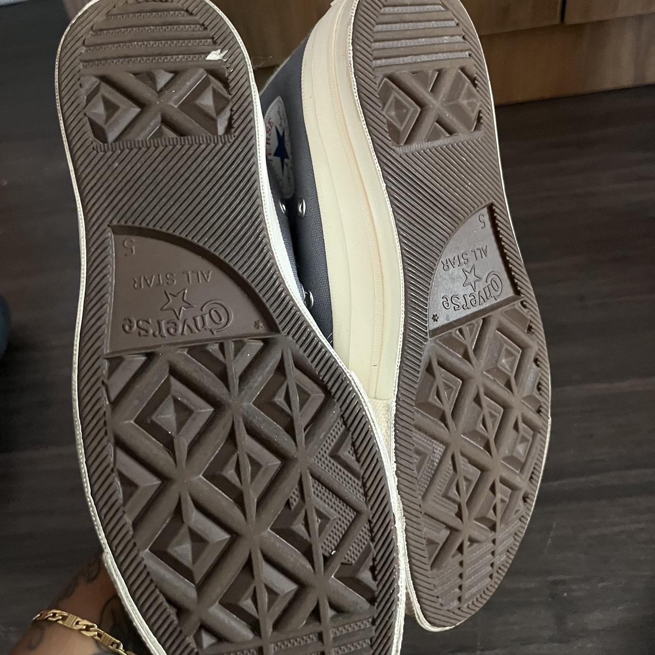 Comme des Garcon converse missing a lace ( you can... - Depop