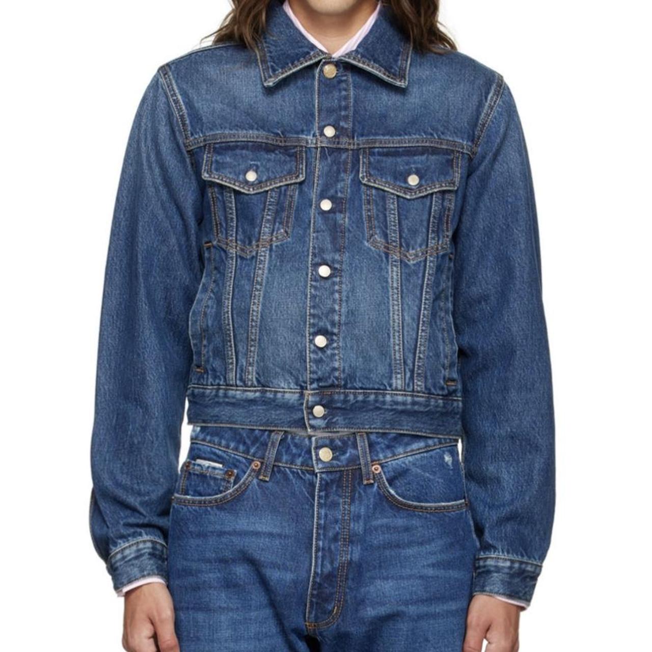 #EYTYS BLUE BOLT DENIM JACKET SIZE SMALL ITEM... - Depop