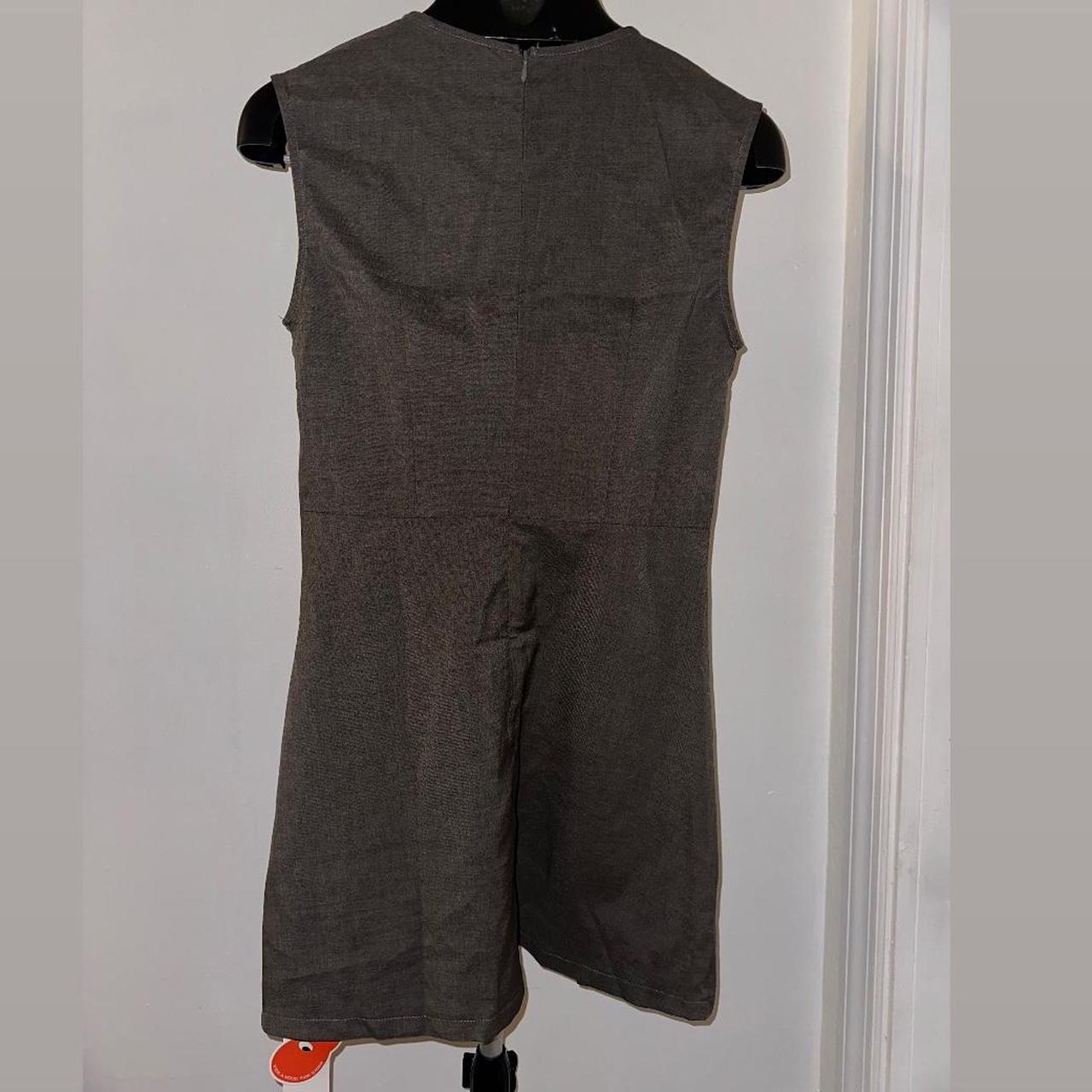 SÚPER CUTESY OFFICE SIREN GREY MINI DRESS 📋 New... - Depop