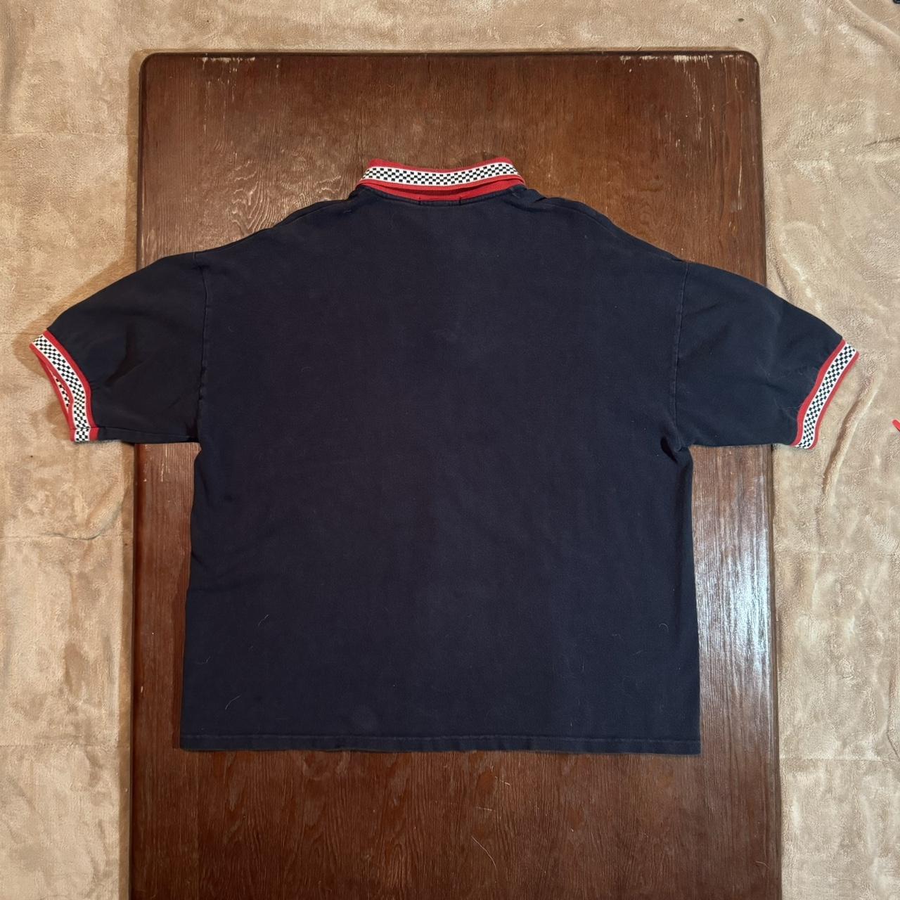 Iowa Speedway Blue and red checkered polo #racing... | Depop