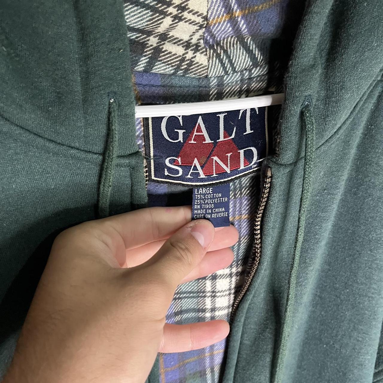 Vintage 90s Full Zip Hooded Sweatshirt Galt Sand... - Depop