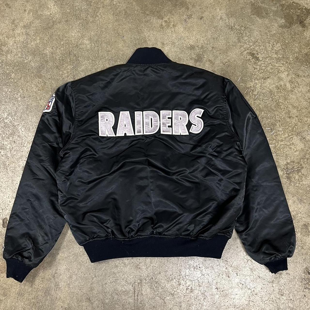 80s Raiders Starter Jacket Satin Large #raiders... - Depop