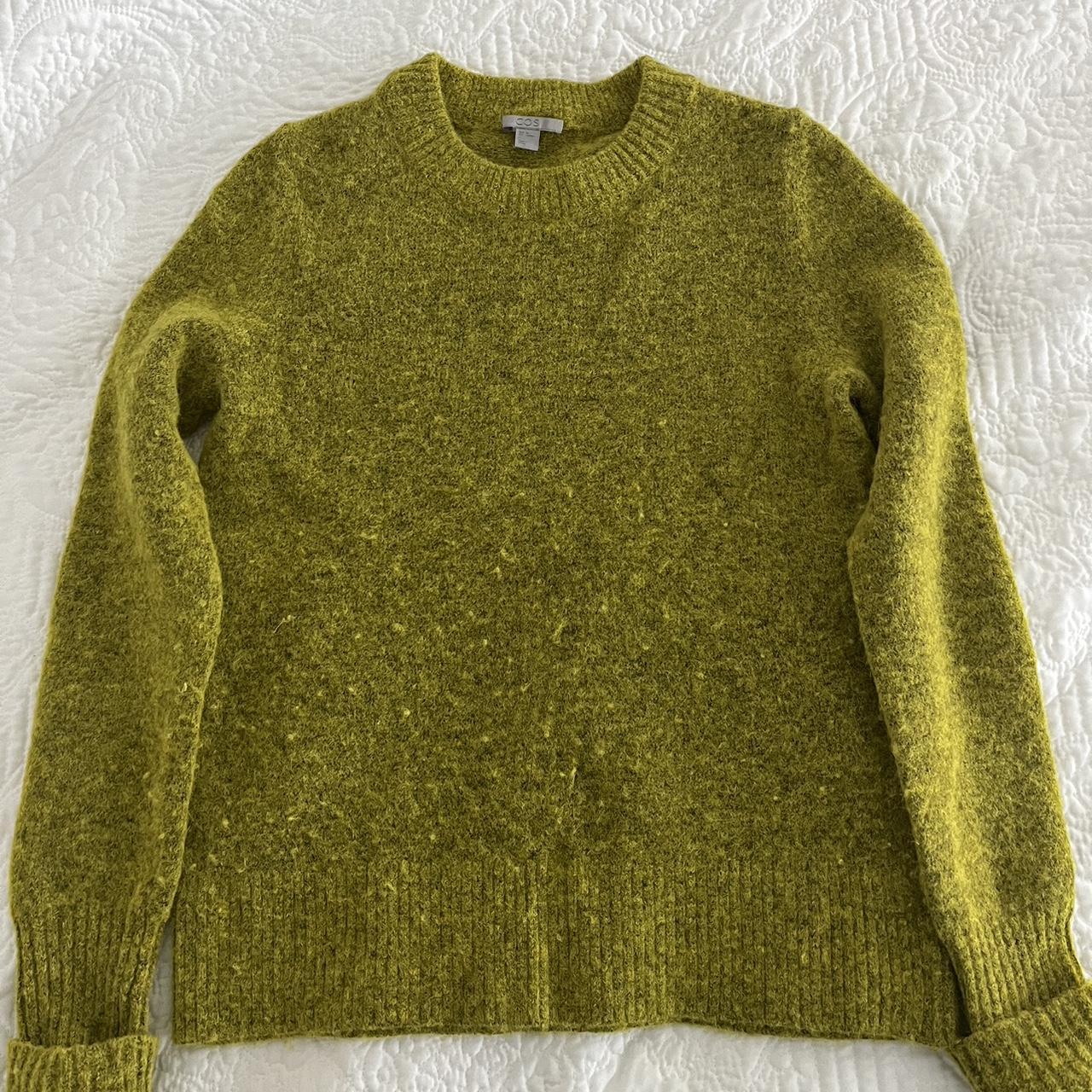 COS green wool sweater - Depop