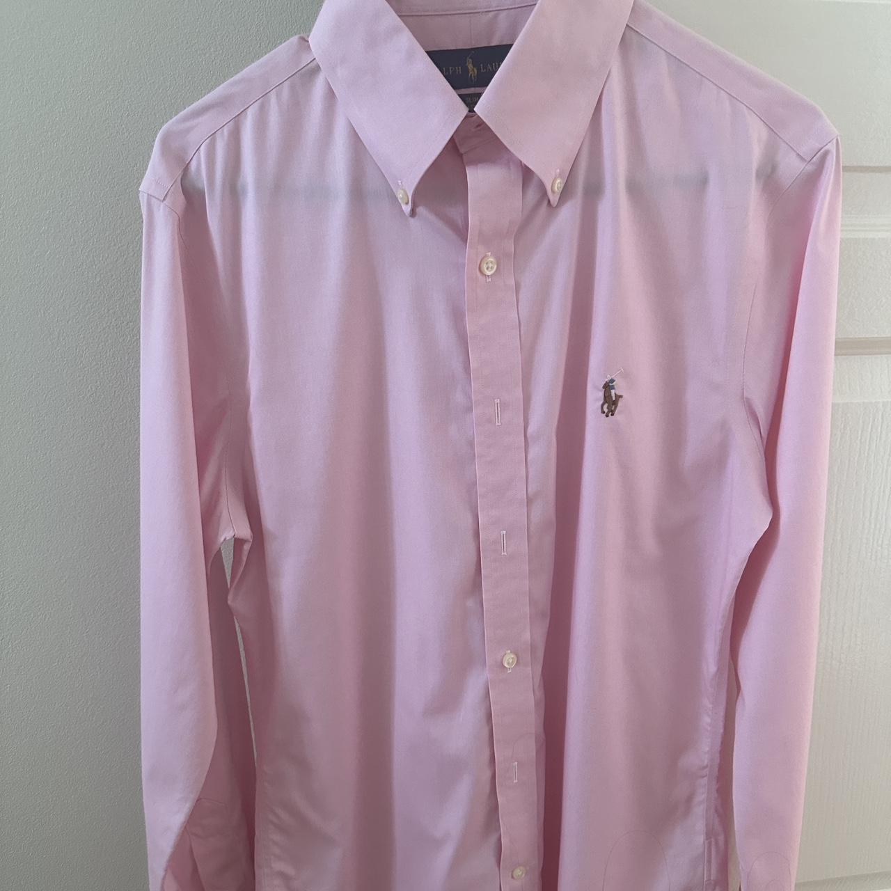 Pink Polo Ralph Lauren button-up shirt #preppy - Depop