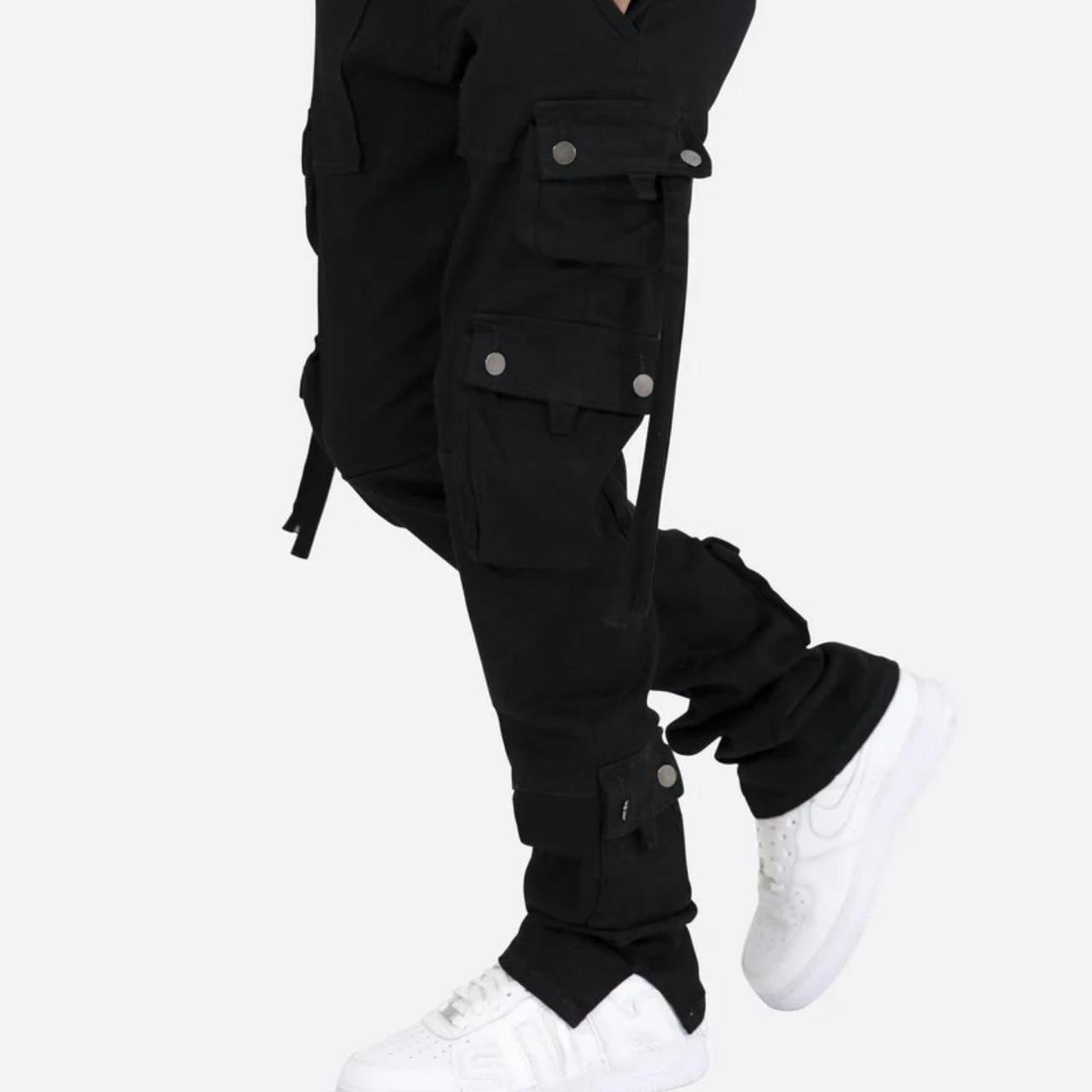 MNML CARGO STRAIGHT DENIM Size: small (worn once)... - Depop