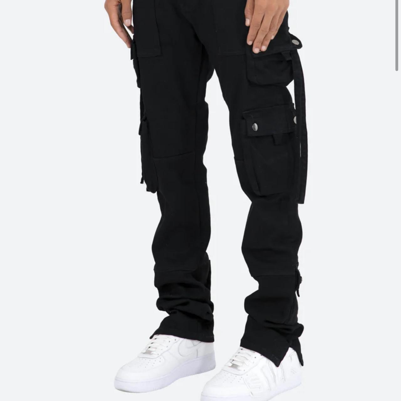 MNML CARGO STRAIGHT DENIM Size: small (worn once)... - Depop