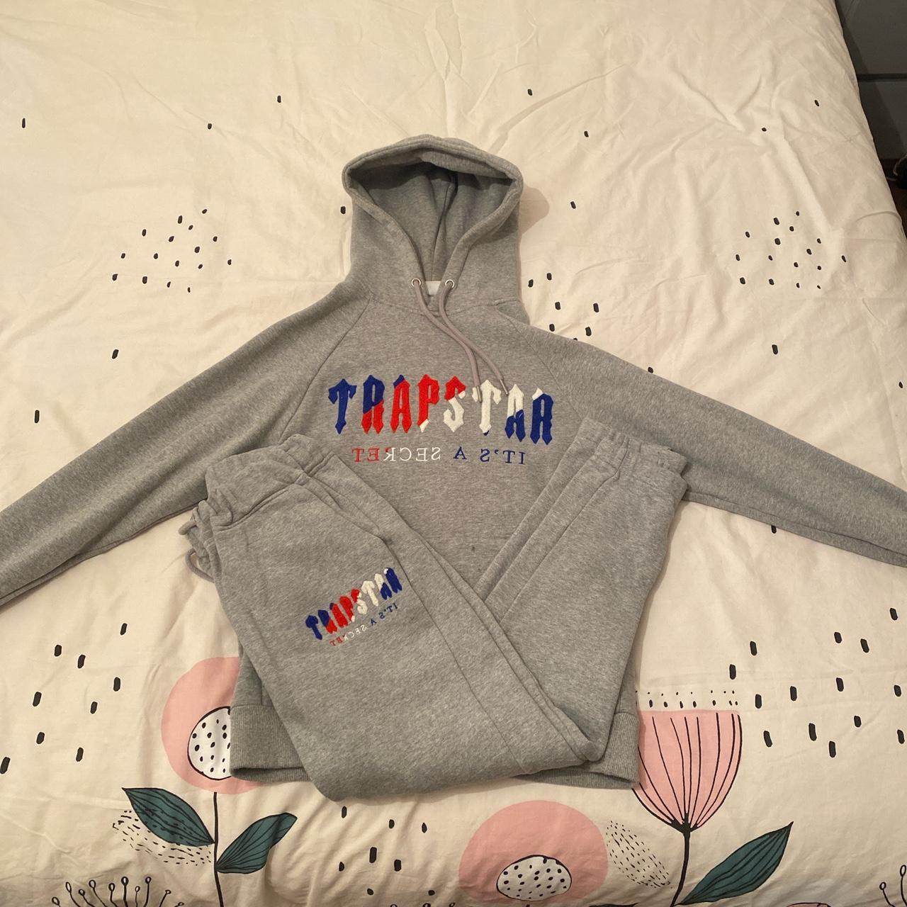 Grey Decoded Trapstar Tracksuit Size S but can also... - Depop