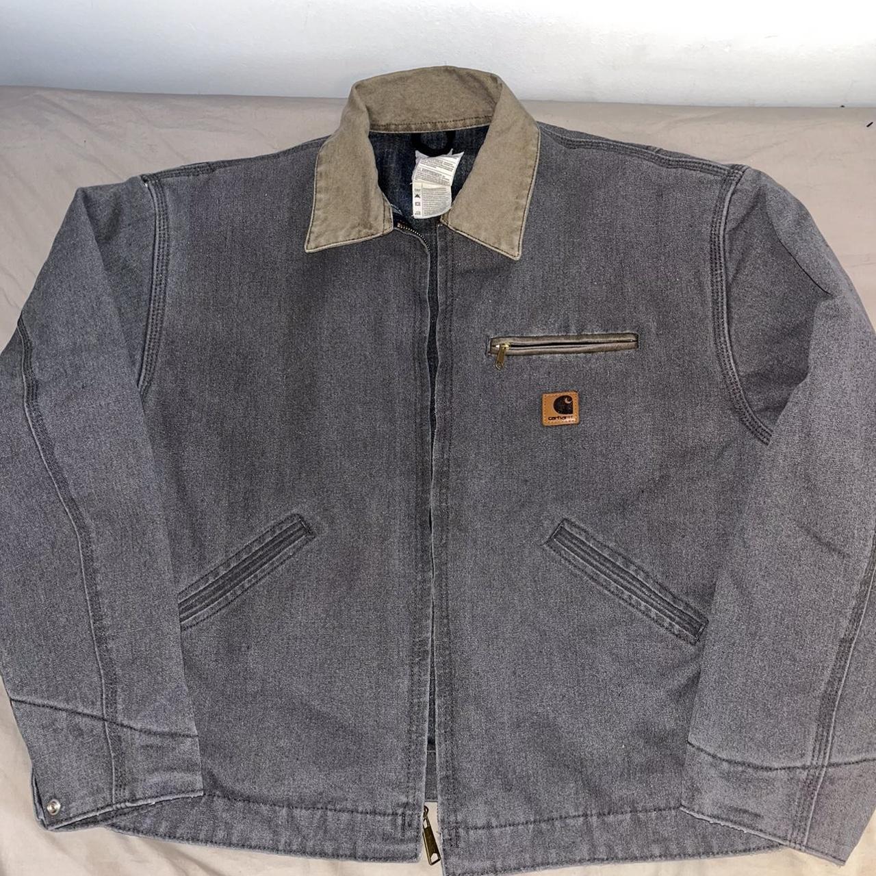 Vintage Carhartt J97 Detroit Jacket PTL “Petrol”... - Depop
