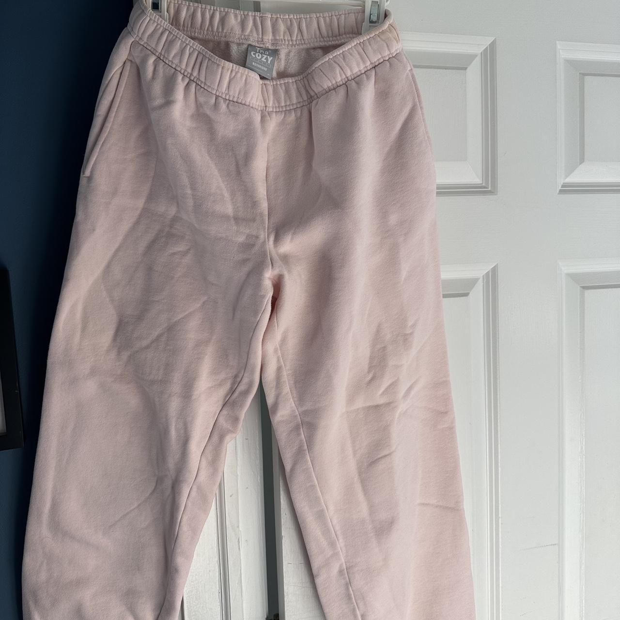 Aritzia TNA light pink sweatpants size:Medium | Depop