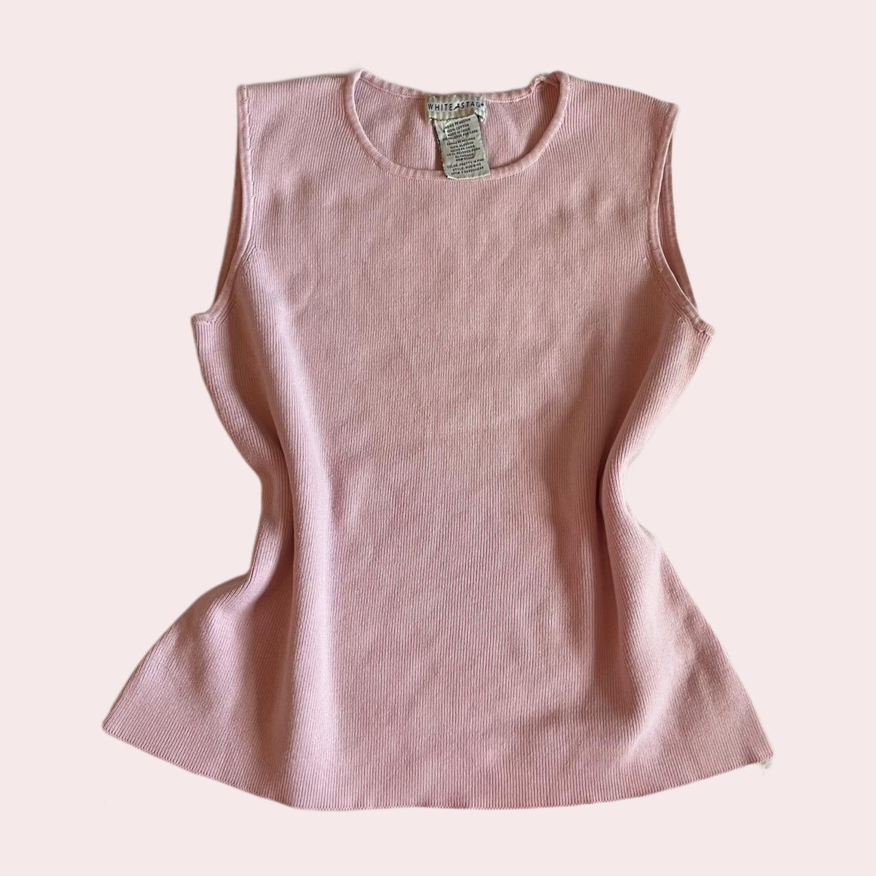 vintage 2000s light pink tank top this top is very... - Depop