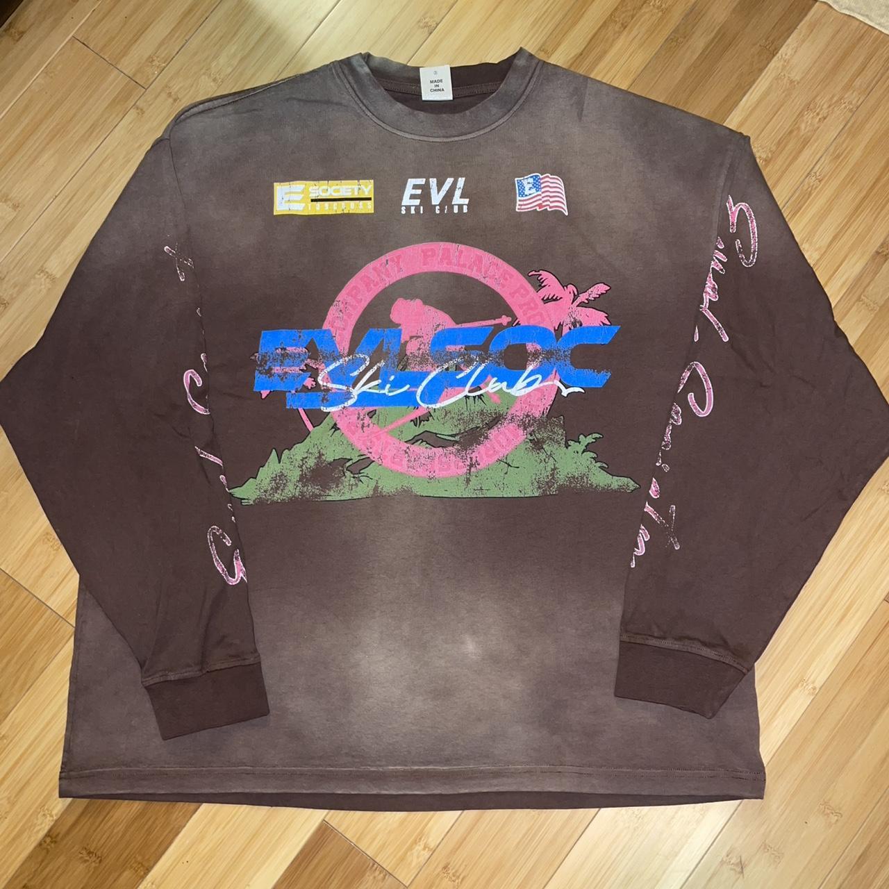 Evol society sun faded long sleeve shirt - Depop