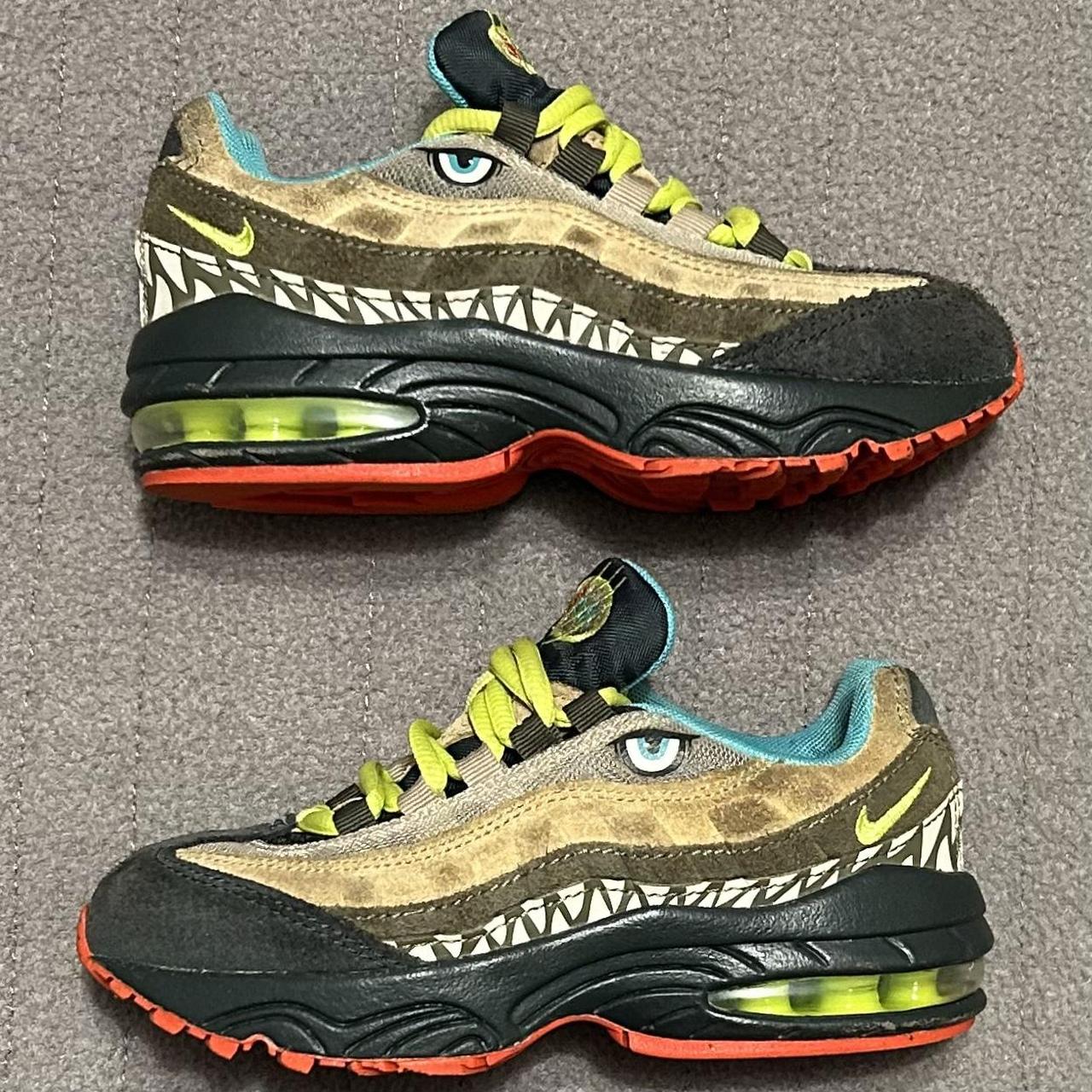 Nike Air Max 95 Dinosaur Inspired Monster Green... - Depop