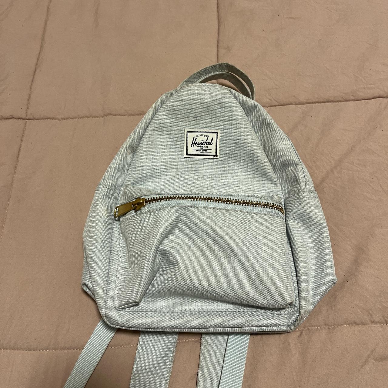 Small light blue Herschel mini backpack excellent... - Depop
