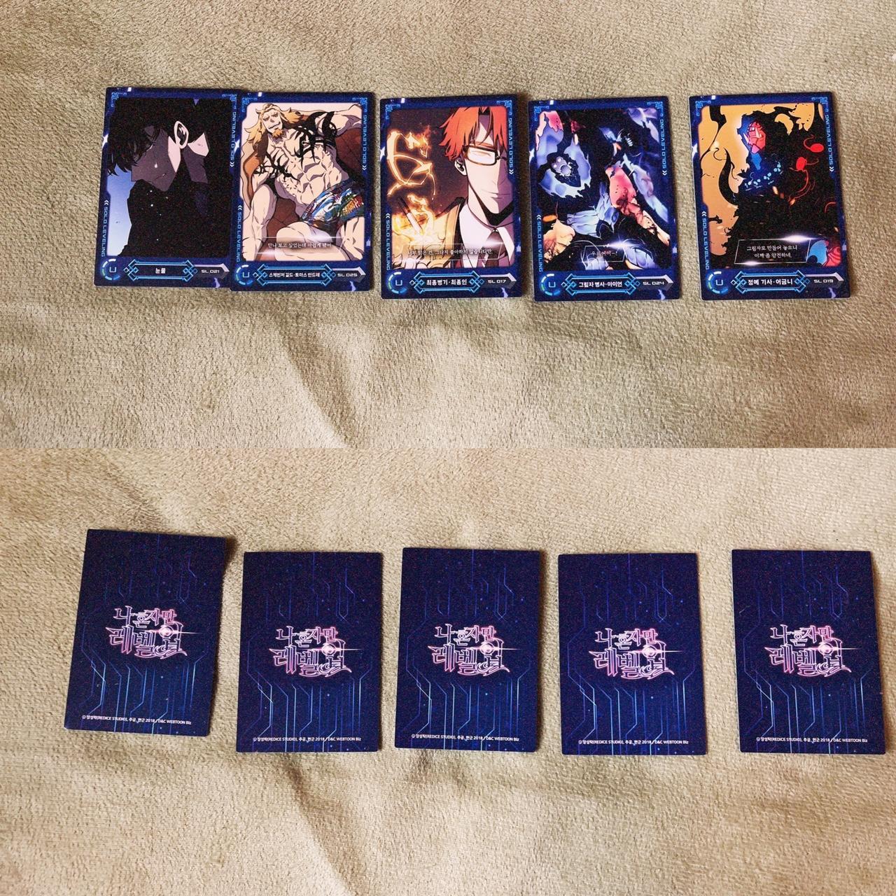 SOLO LEVELING COLLECTING CARDS VERS U. • official... - Depop