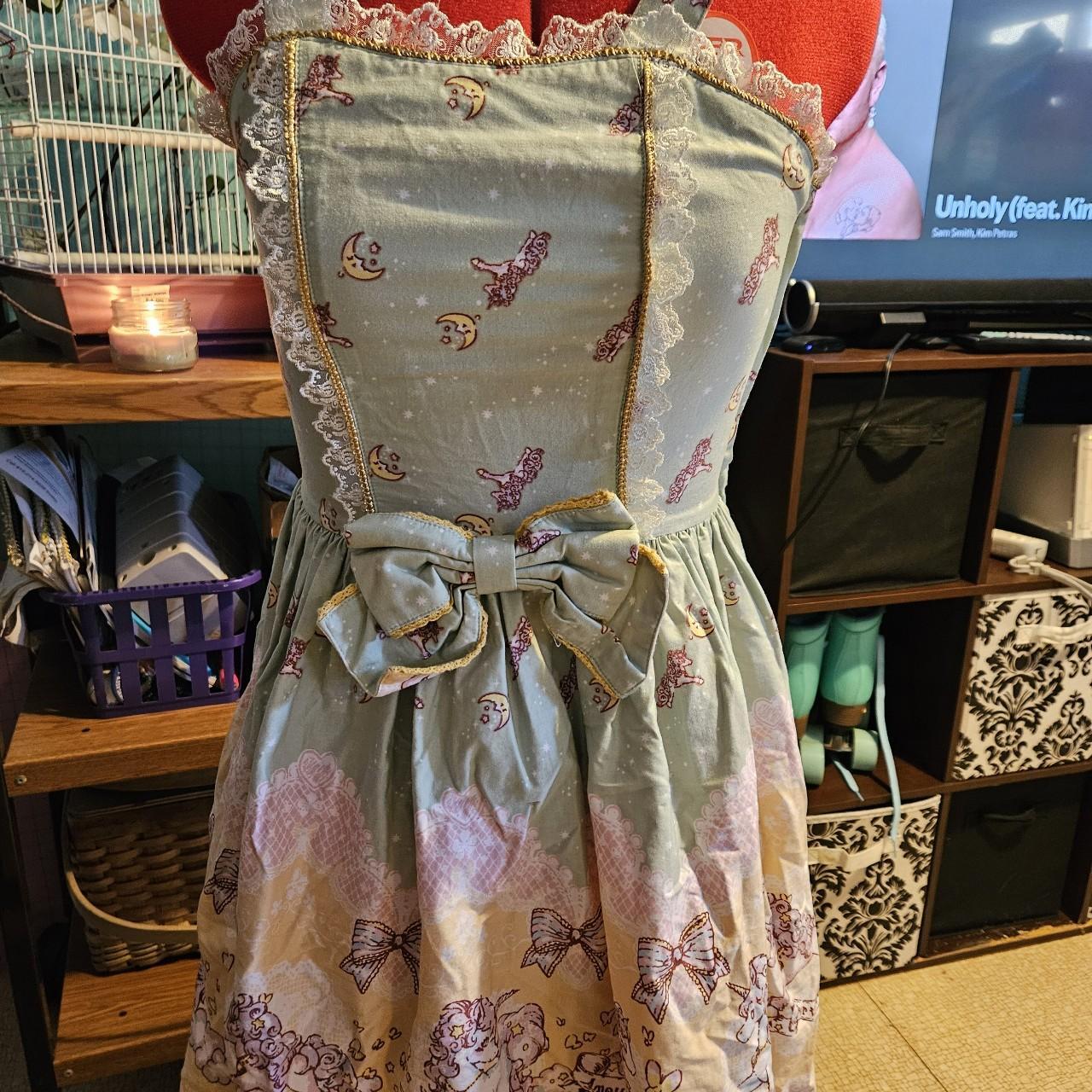 Mint Unicorn Sky Bodyline Lolita Dress only missing... - Depop