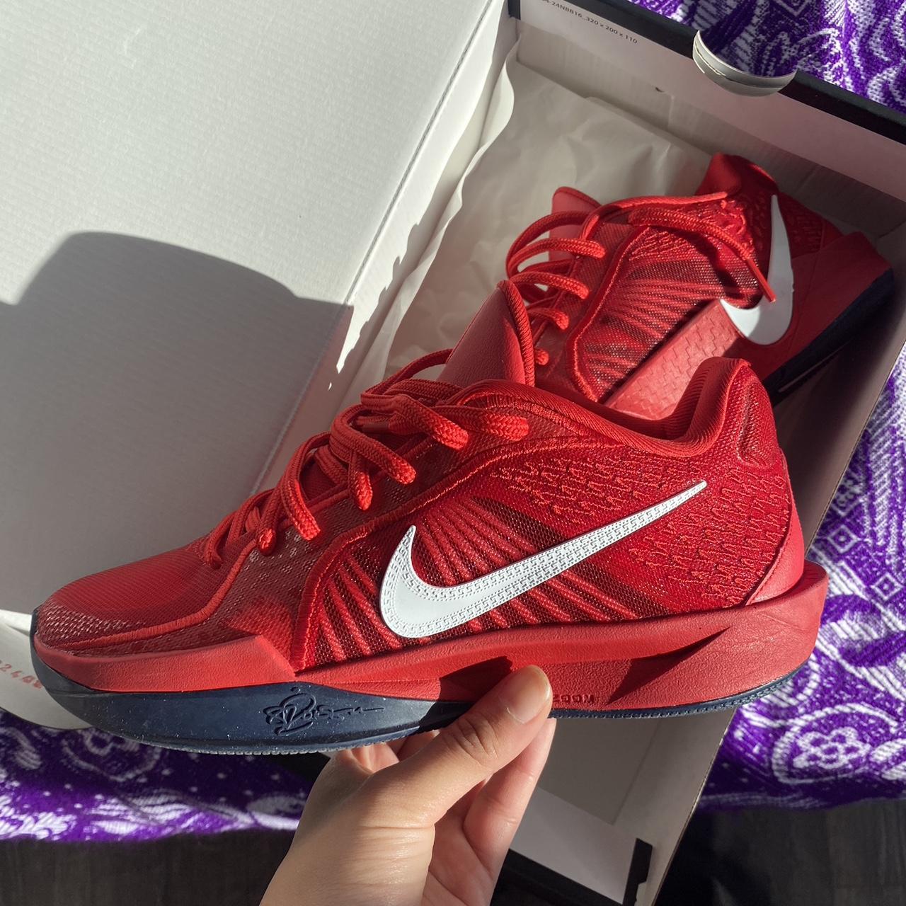 sabrina 2 red/navy colour way women’s size 6US worn... - Depop