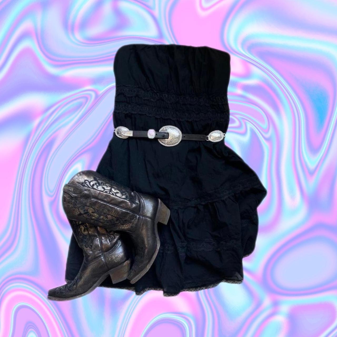 Cowgirl lace tube dress 🔥 Has inner lining so it’s... - Depop