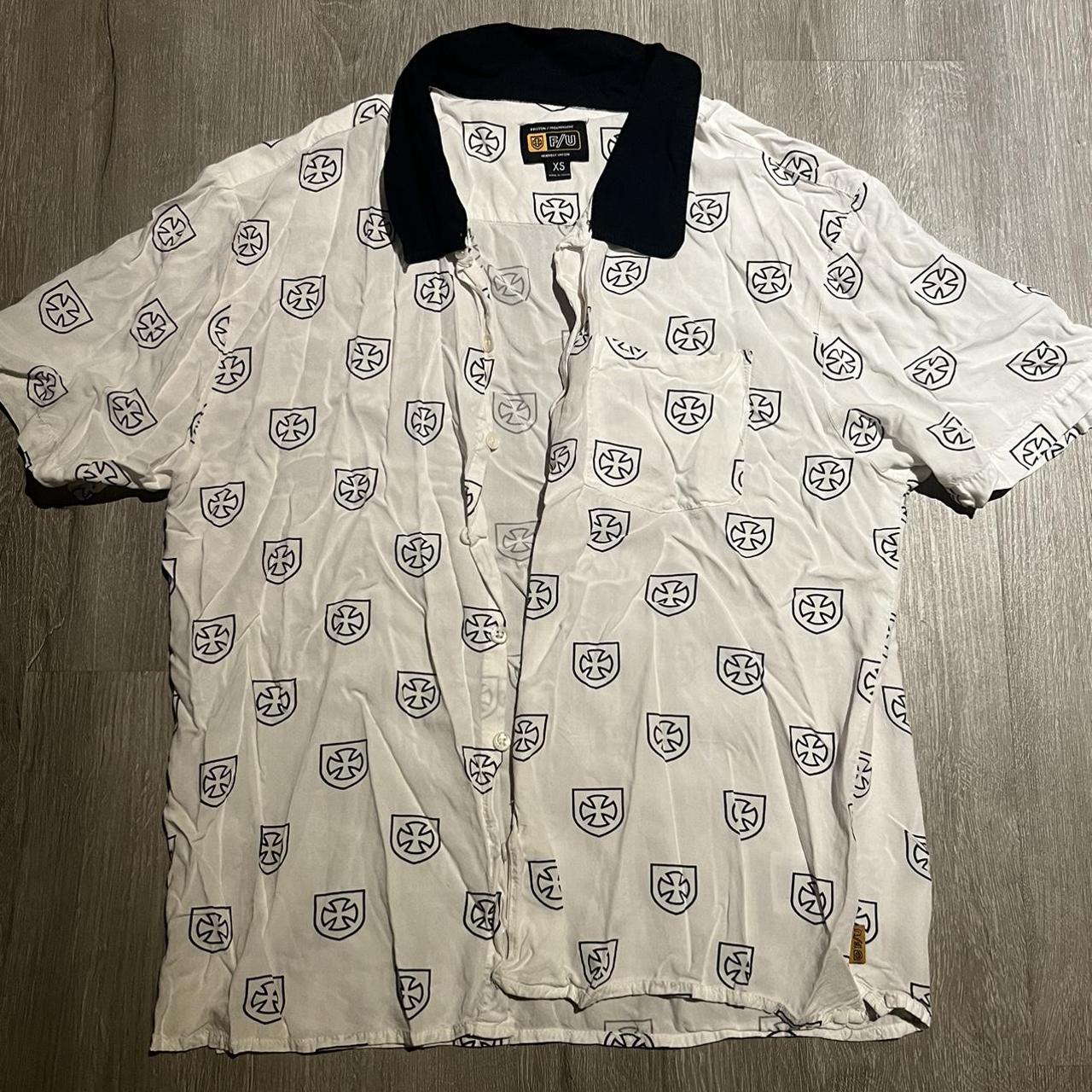 Independent x Brixton collab Button up polo... - Depop
