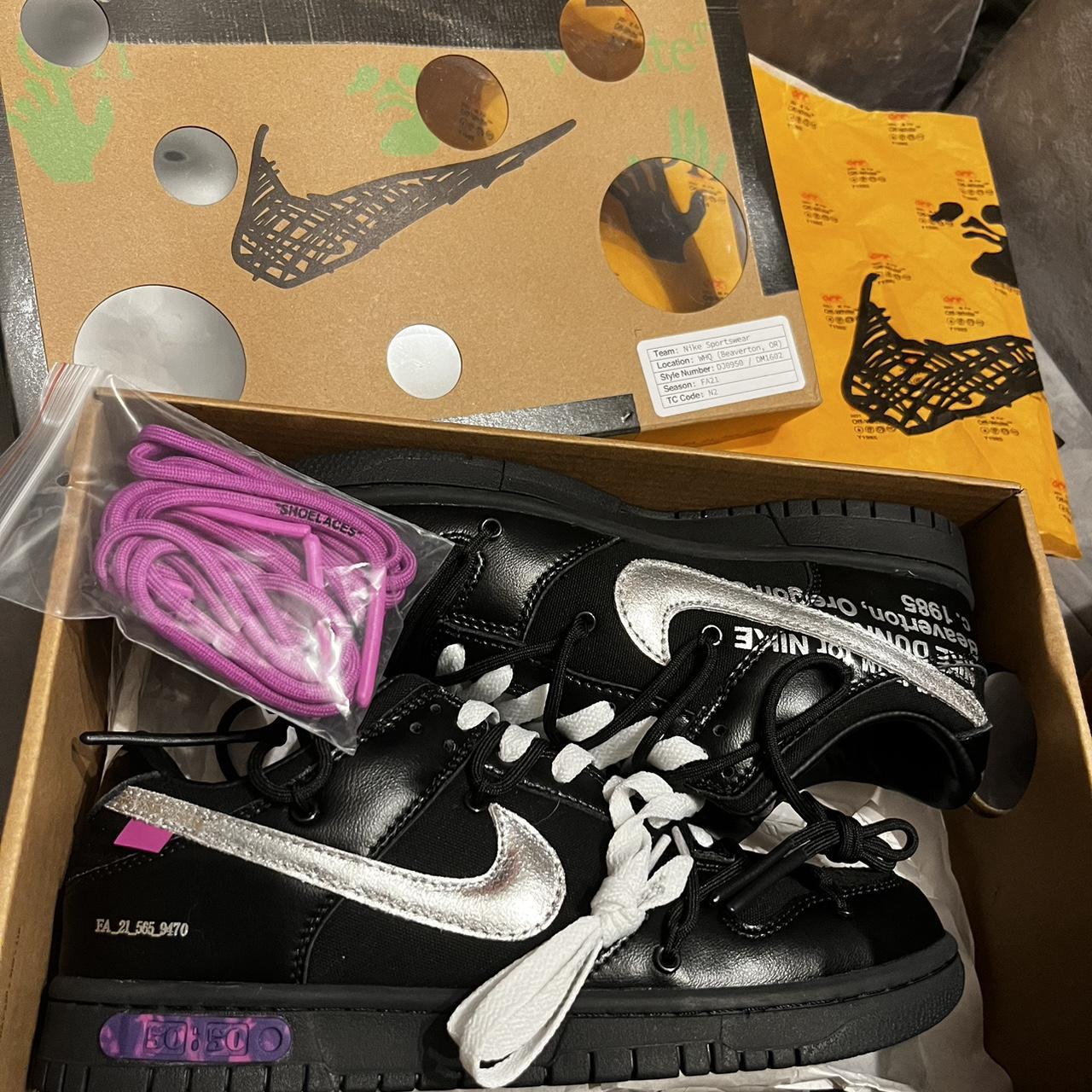 Off White Dunks lot 50 💜🖤 One of the rarest and... - Depop