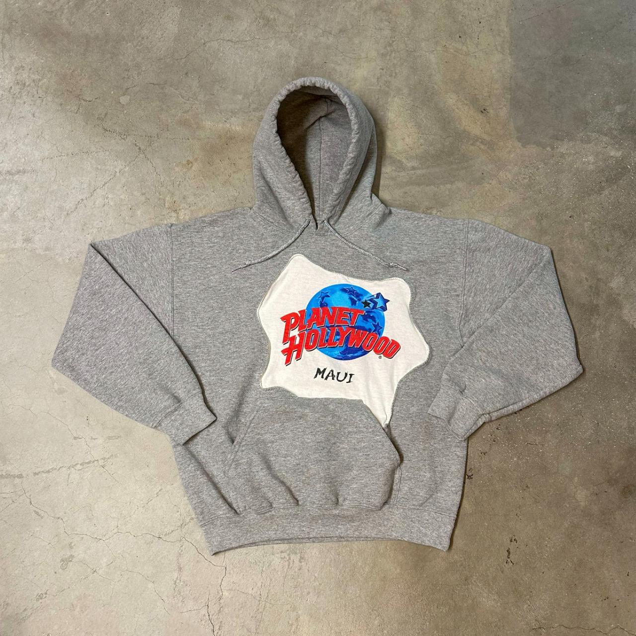 Unique Reworked/Upcycled Planet Hollywood Maui Grey... | Depop