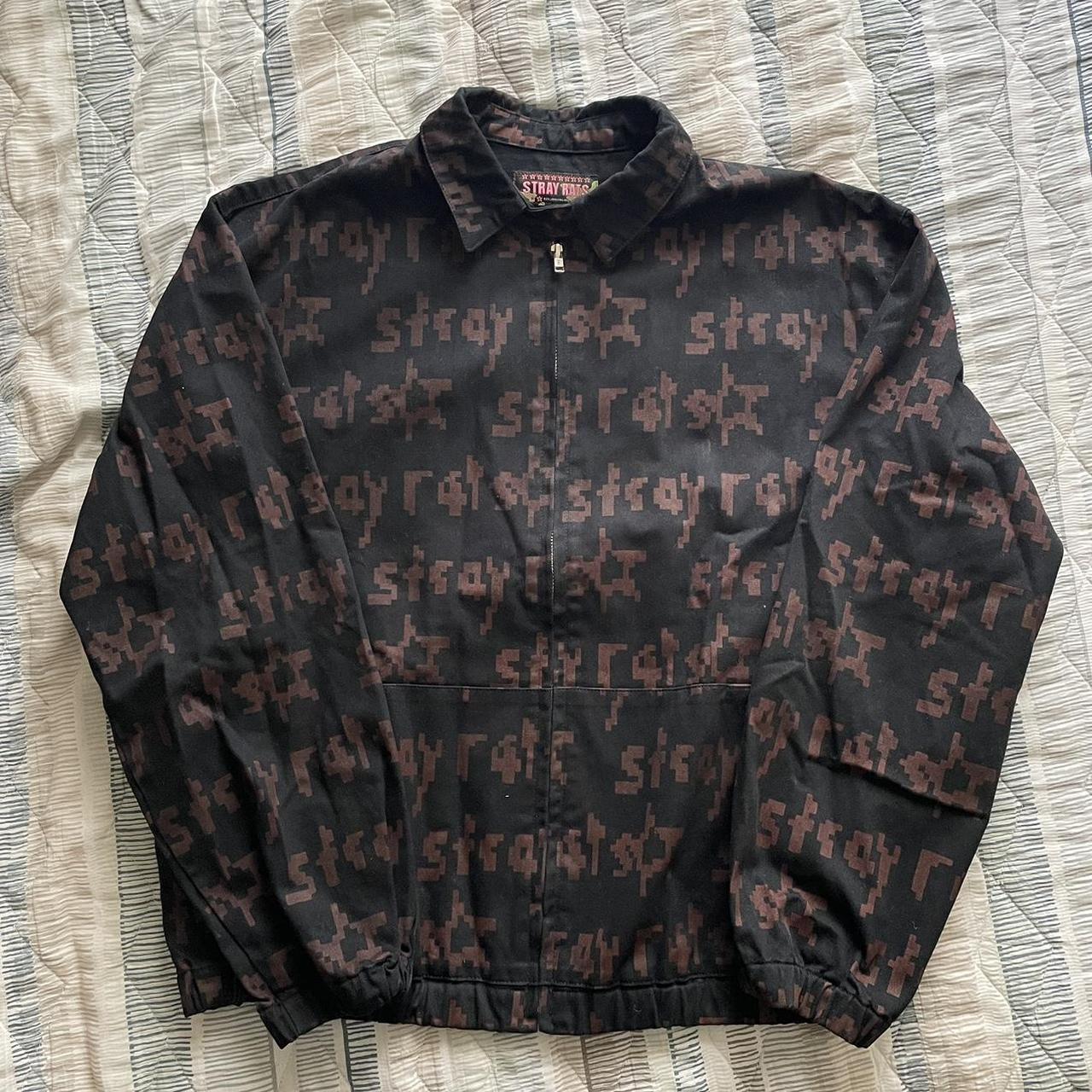 stray rats pixel jacket size medium worn a few... | Depop