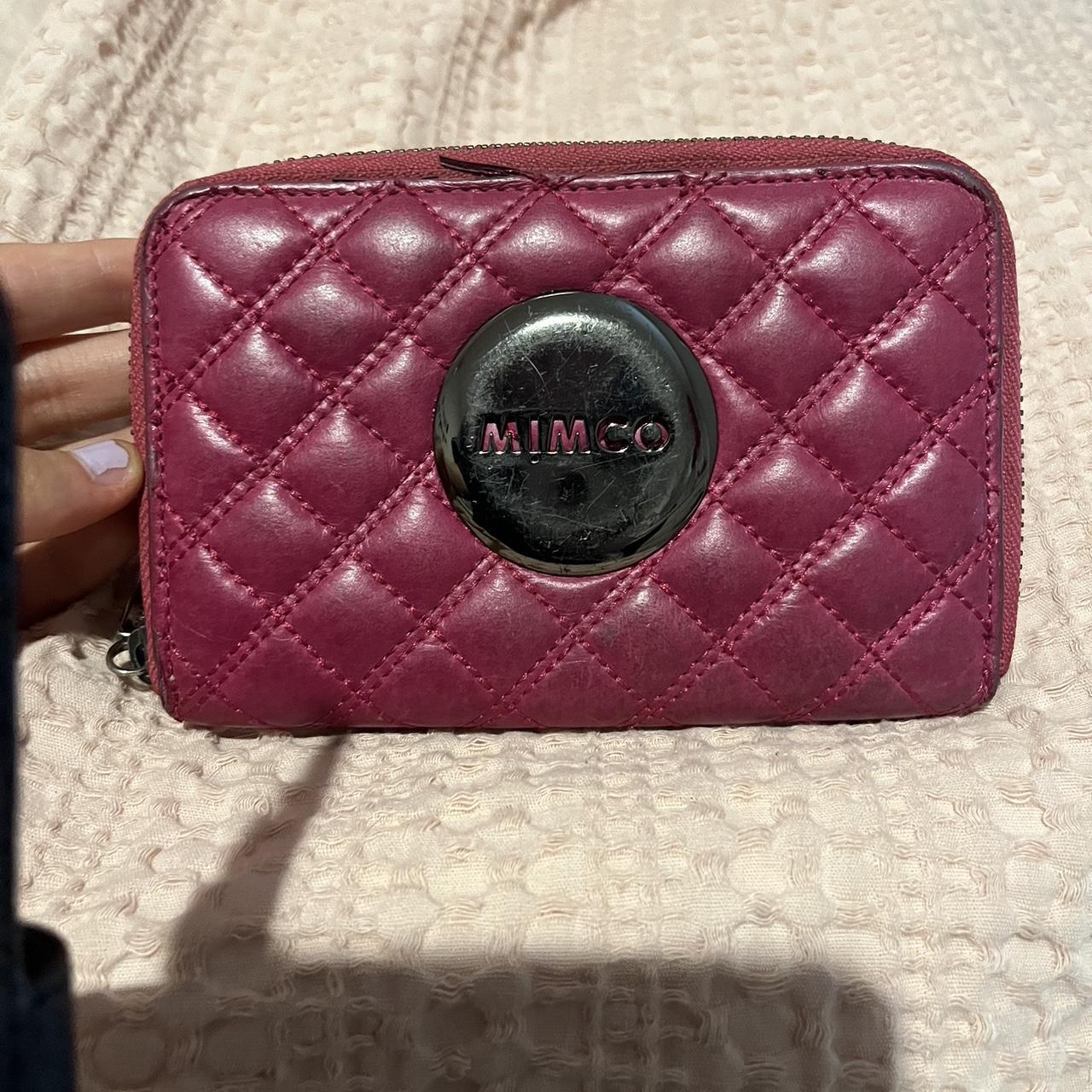 $5 mimco purse leather needs a clean and has... - Depop