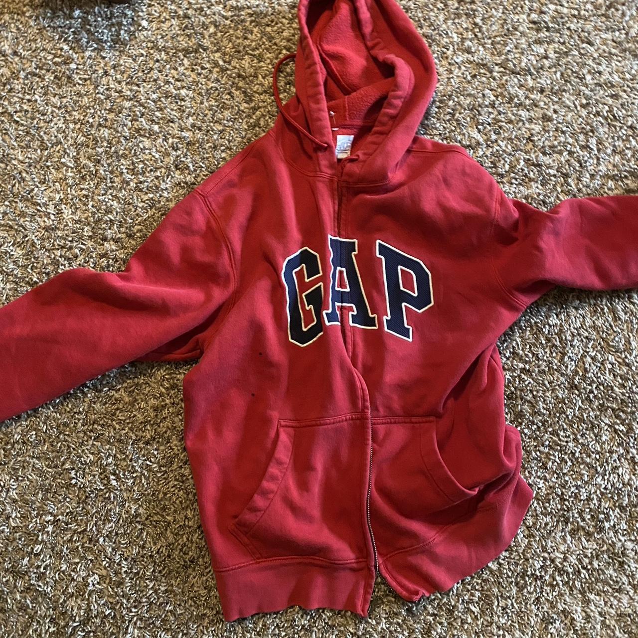 red Gap zipup -negotiable price -dm before... - Depop