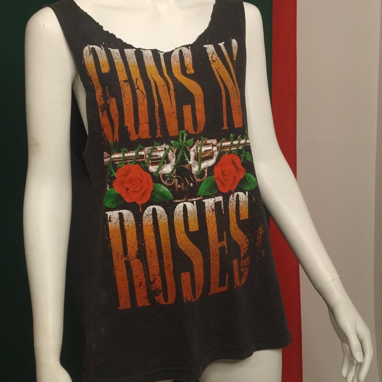Guns and Roses singlet. 68cm X 45cm Altered by... | Depop